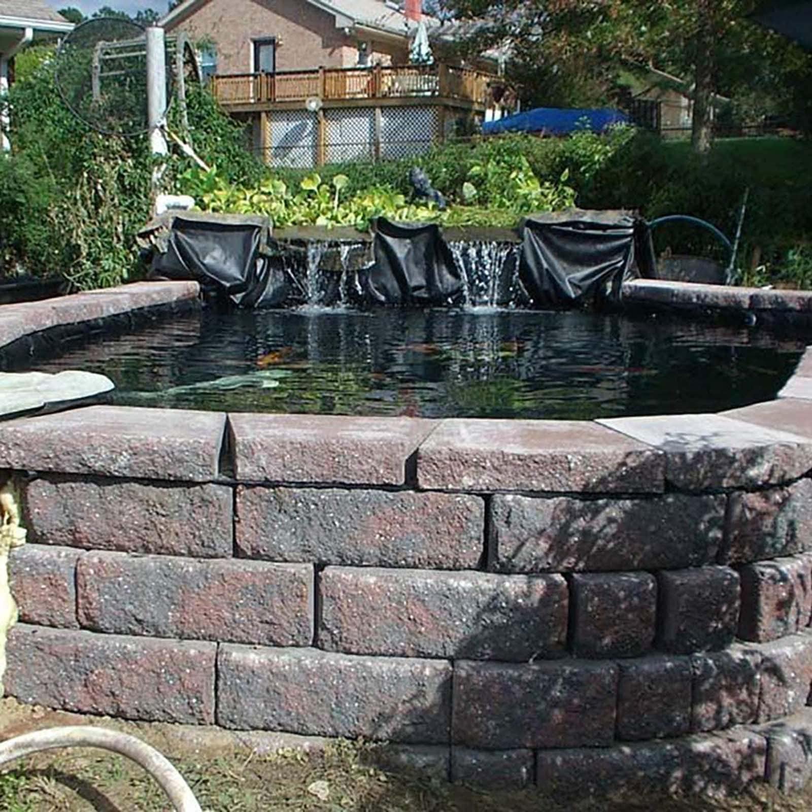 Fish Pond Retaining Wall Block Recreational Pond Kit 19×24