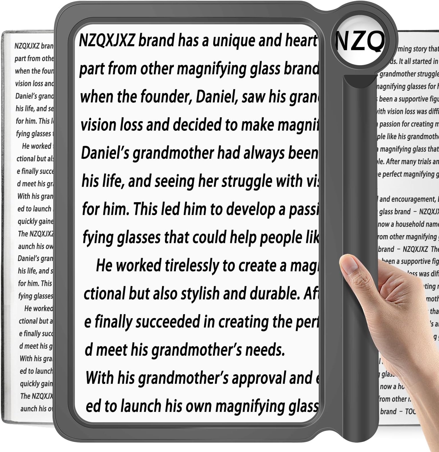 NZQXJXZ 30X 5X Magnifying Glass for Reading, Large and Lightweight ...