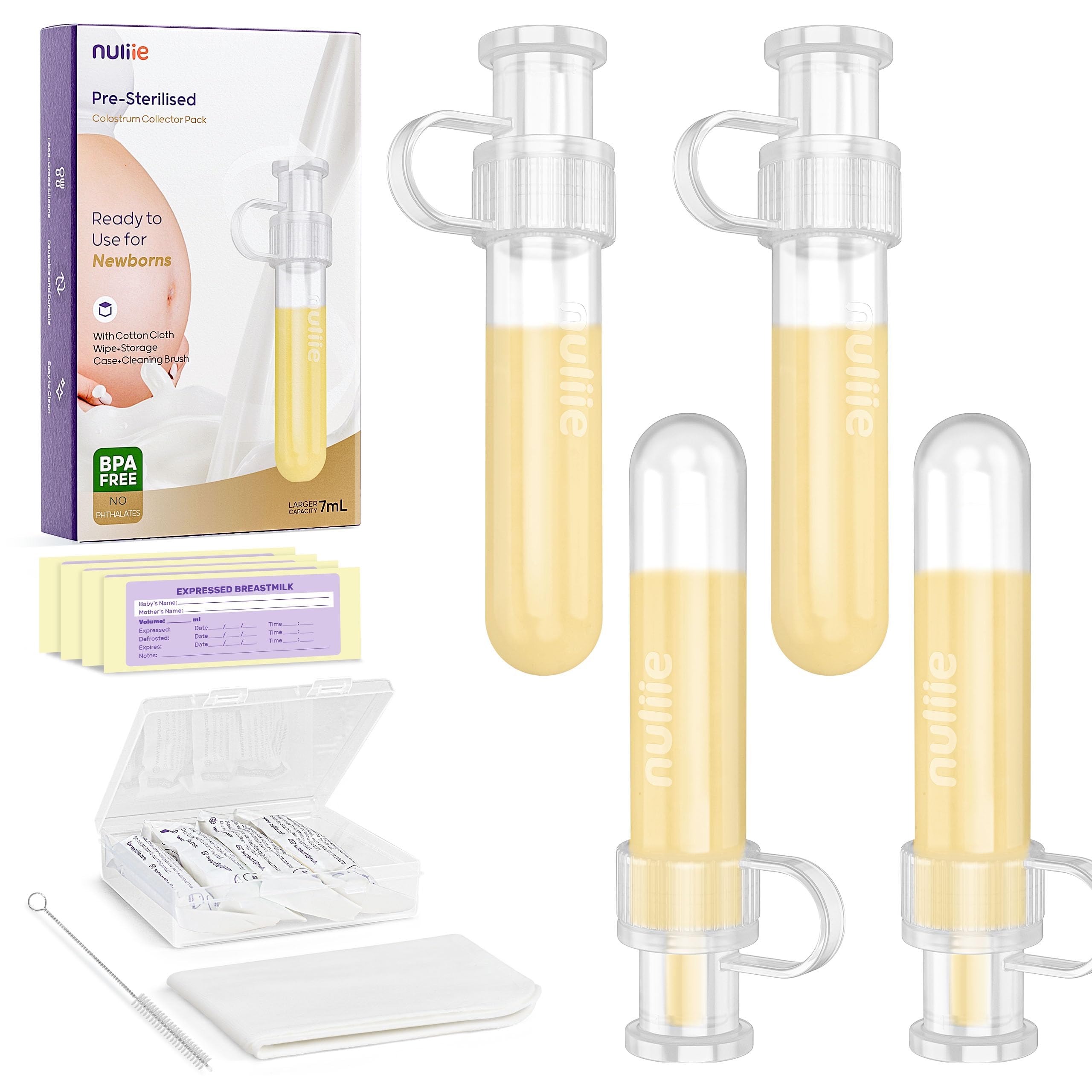 Amazon.com: Nuliie Colostrum Collector Kit 7ml/4pcs, Leakproof ...