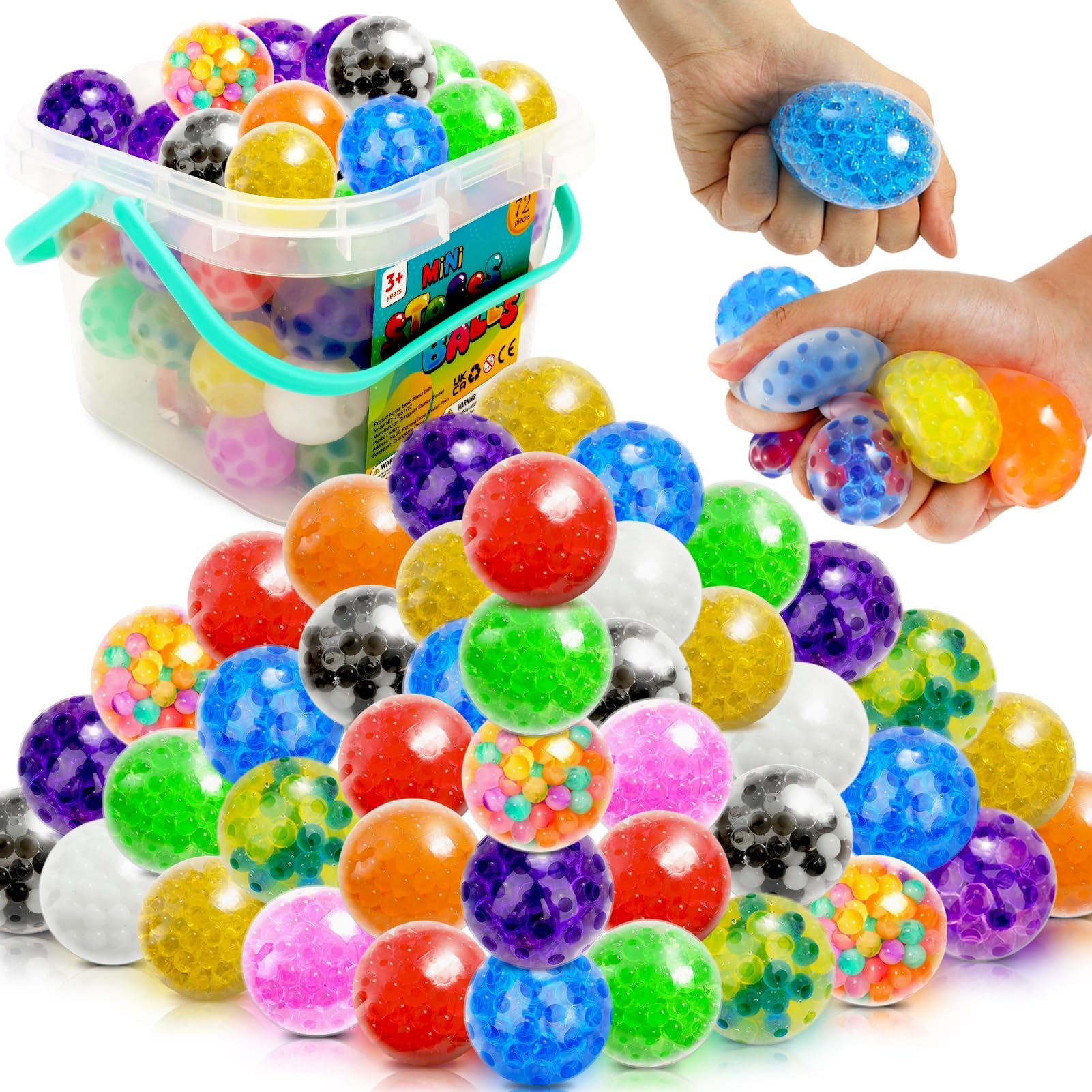 Amazon.com: Stress Balls Set - 18 Pack - Party Favors | Stress Balls ...