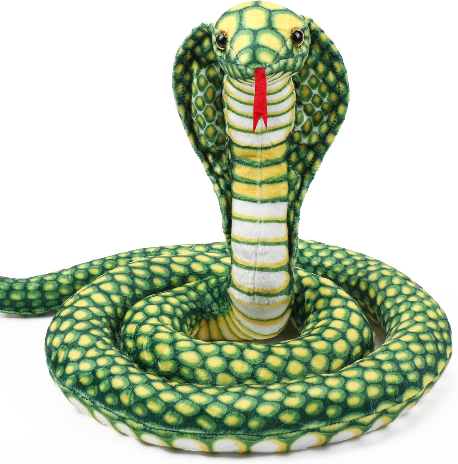 Amazon.com: Romart Cobra Snake Stuffed Animal: 67-inch Large Realistic ...