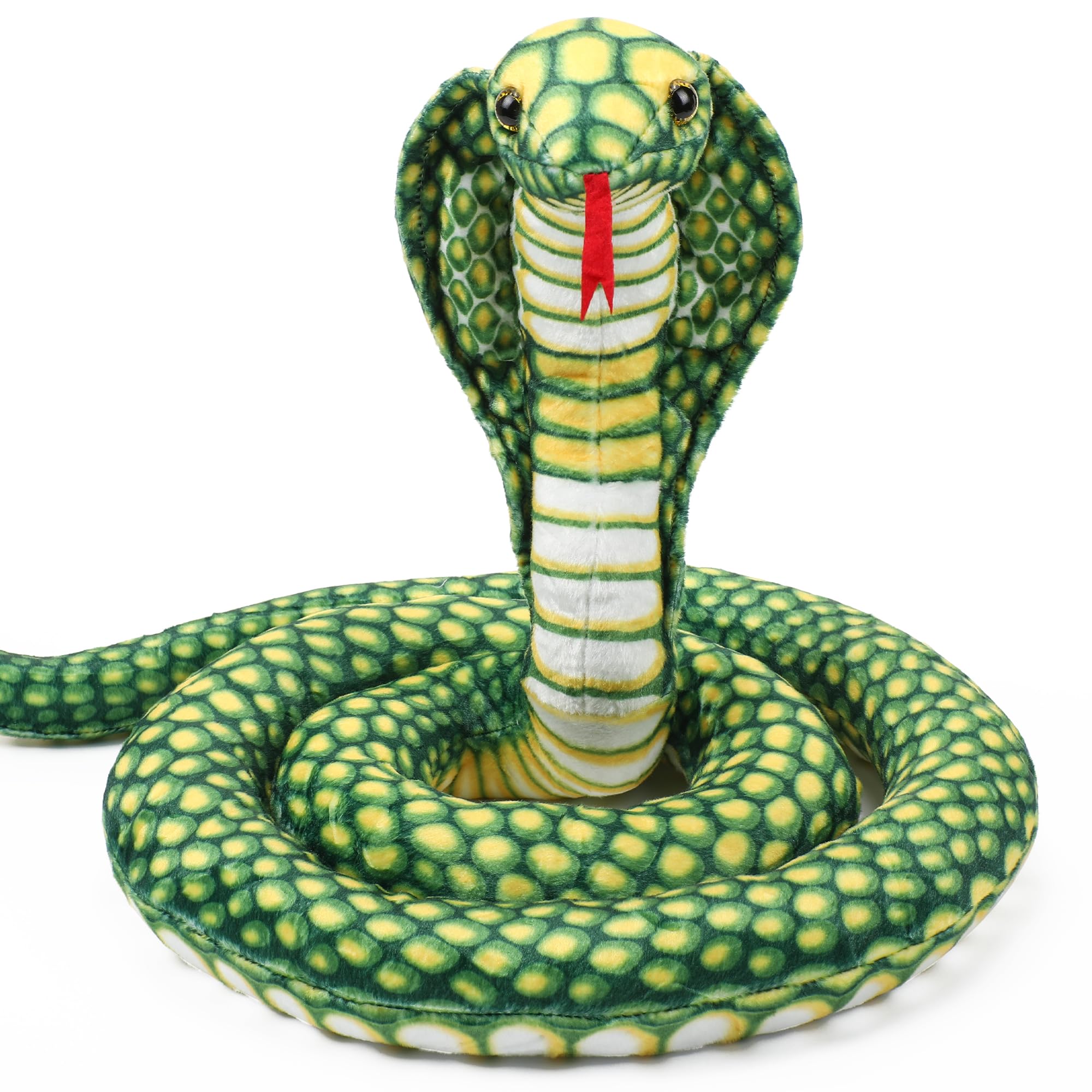 Amazon.com: Romart Cobra Snake Stuffed Animal: 67-inch Large Realistic ...