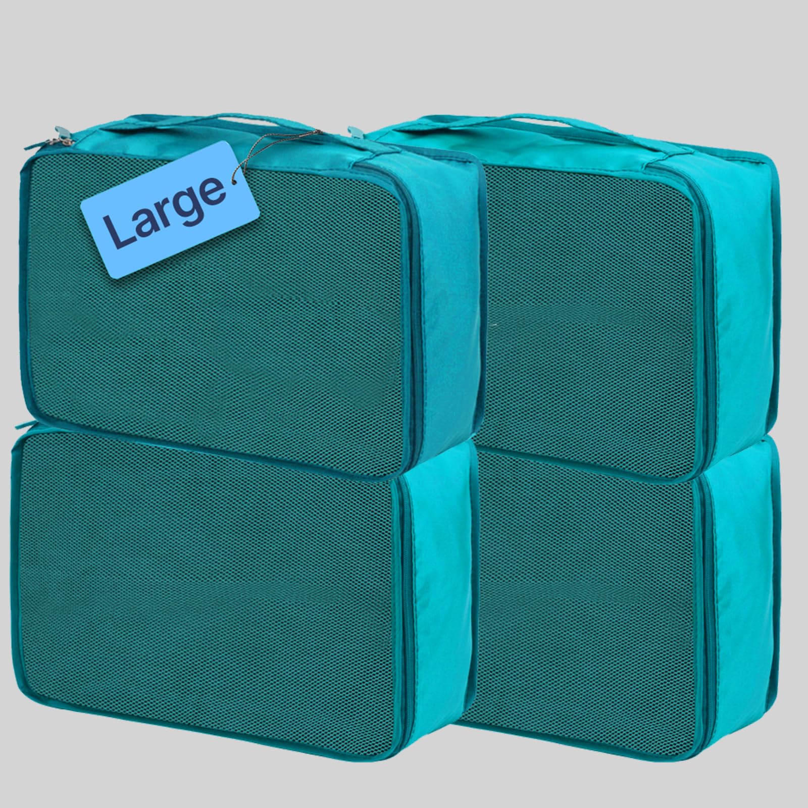Large Packing Cubes 4 PCS, Large Suitcase Organiser Bags 4-Piece, Large ...