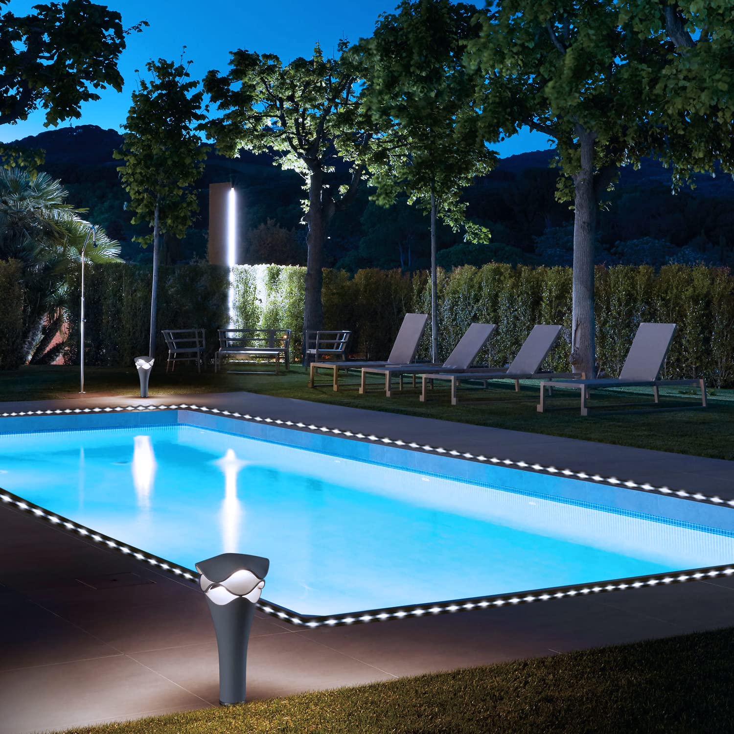 Outdoor Rope Lighting Around Pools Amazon.com: (New) 100FT Rope