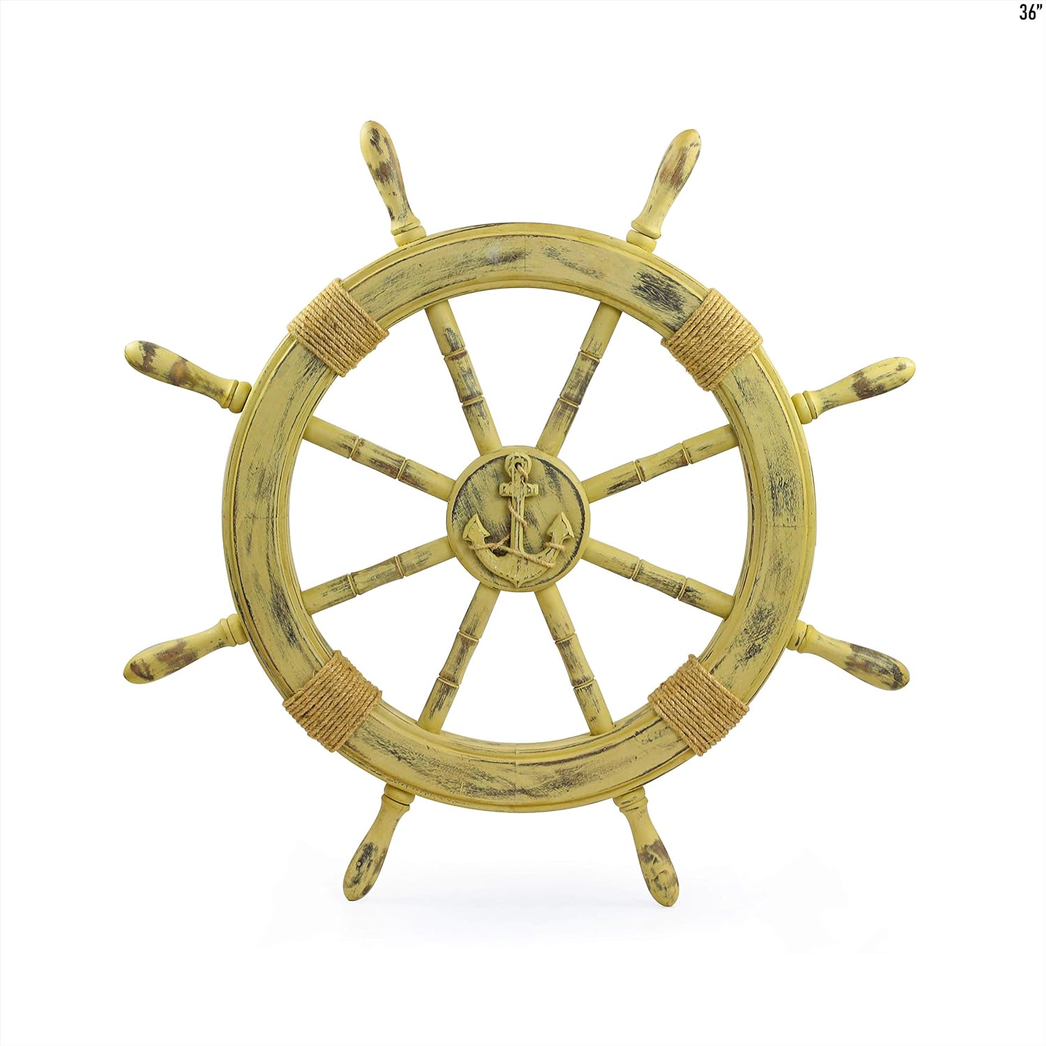 Amazon.com: Nagina International Antique Rustic Brown Vintage Nautical ...
