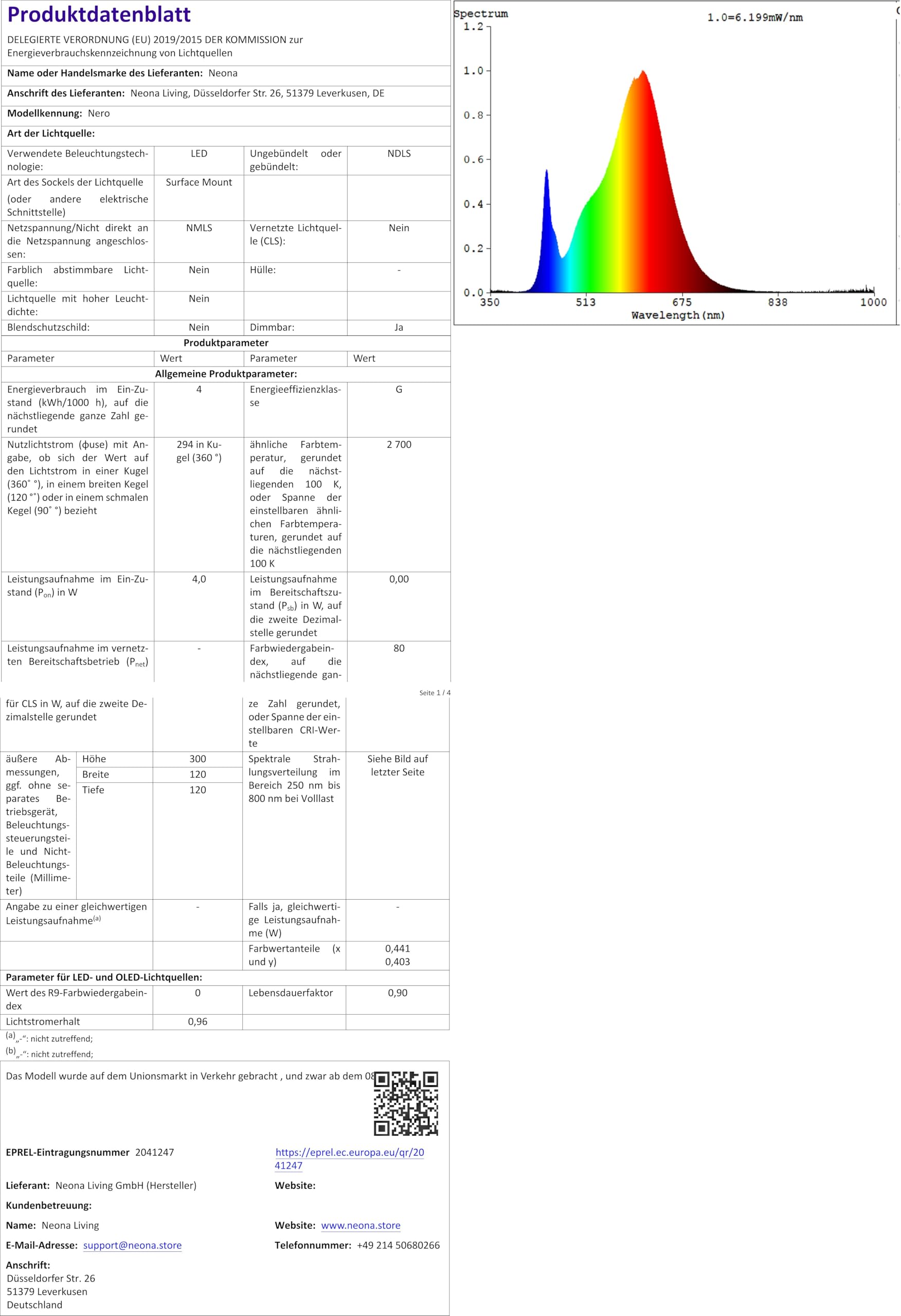 NEONA LED Wandleuchte innen & außen weiß - 230 Lumen Up & Down Alu ...