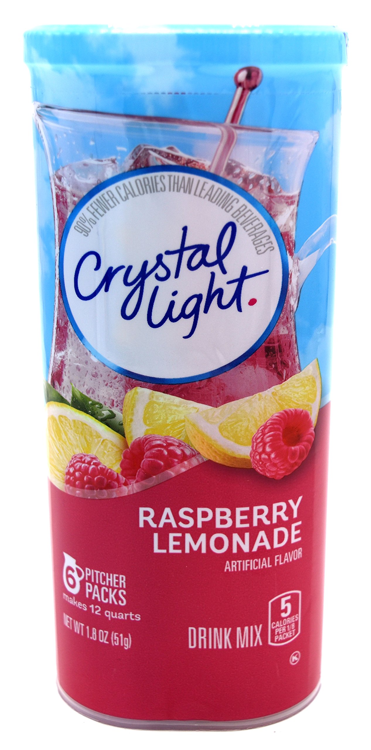 Amazon.com : Crystal Light Raspberry Lemonade, 12-Quart 1.8-Ounce ...
