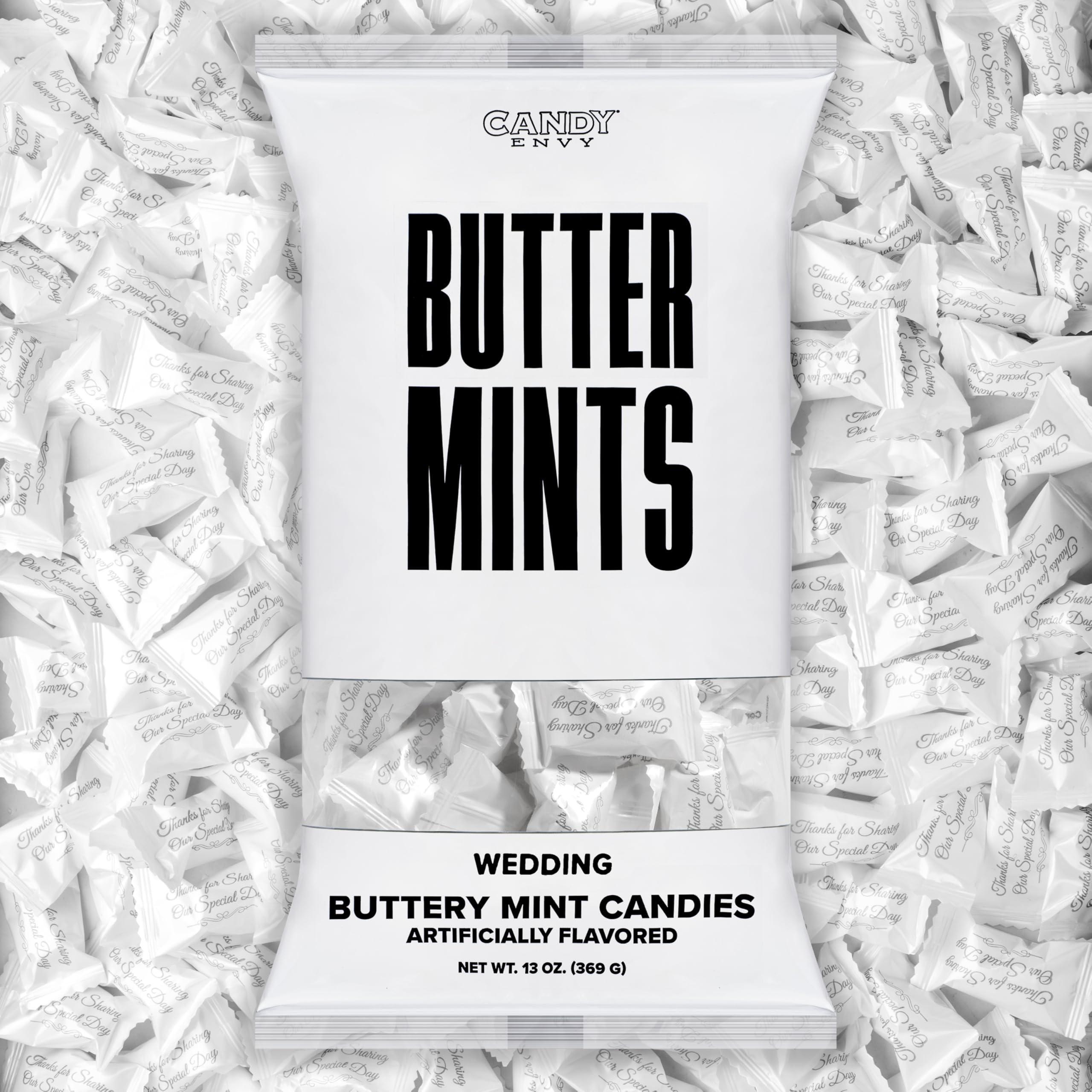 Amazon.com : Candy Envy - Wedding Special Day Wrapped Buttermints - 13 ...