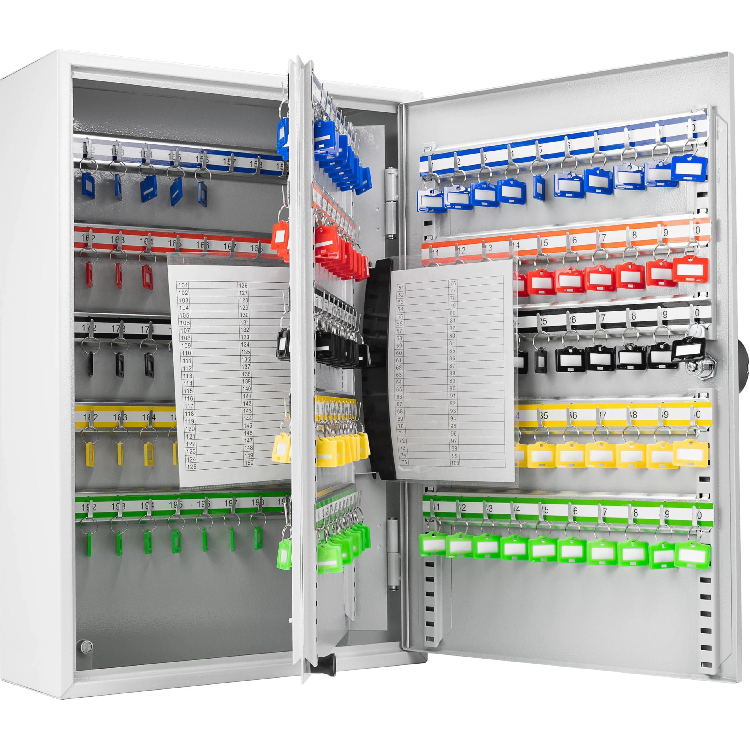 Amazon.com: Barska Adjustable Key Cabinet Lock Box with Colorful Key ...