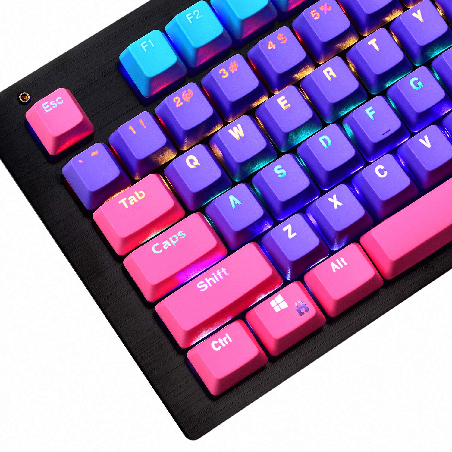 Bossi 104 Keycaps Set, Doubleshot PBT Backlit Keycaps OEM Profile for ...