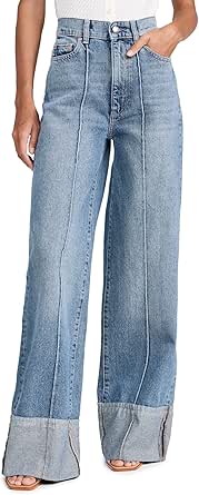 DL1961 Women's Hepburn Wide Leg Jeans: High Rise Vintage 32 ...