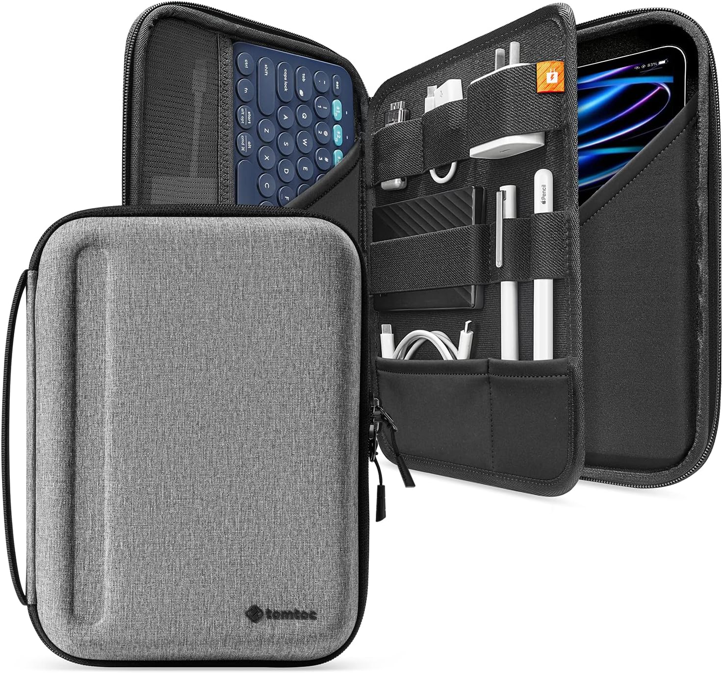 Amazon.co.jp: tomtoc ハードケース 12.9インチ New iPad Pro 2018/2019/2020/2021、 Magic Keyboard/スマートキーボード装着 ...