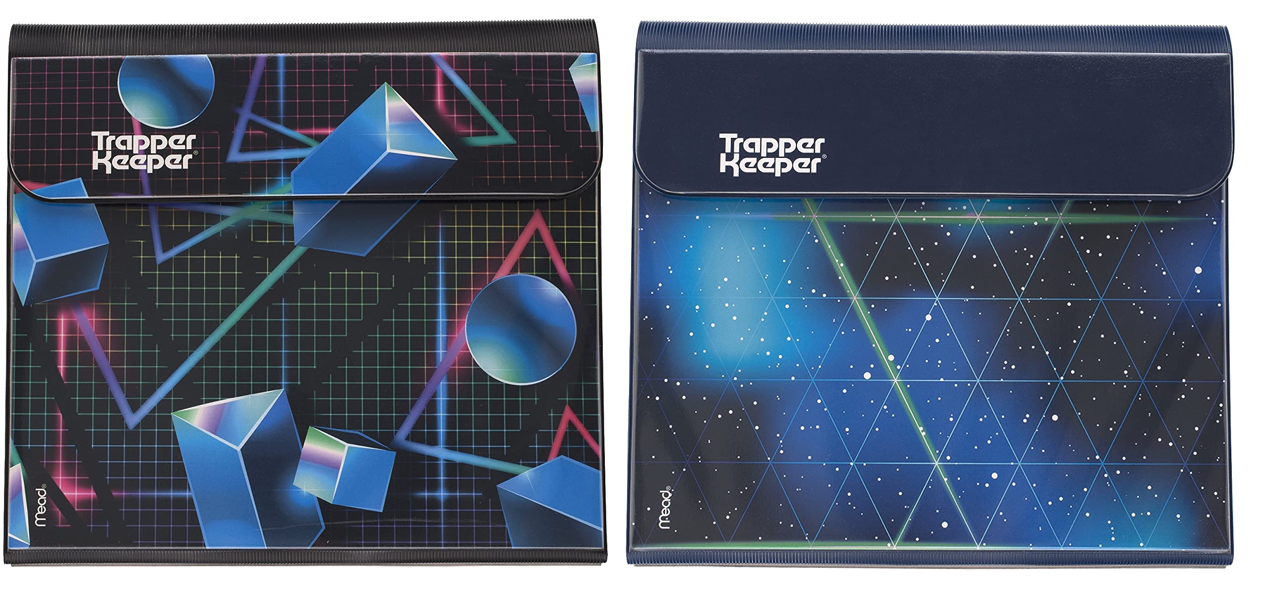Buy Trapper Keeper Binder 2 Pack Set Space & Shapes 1" Retro 90s ...