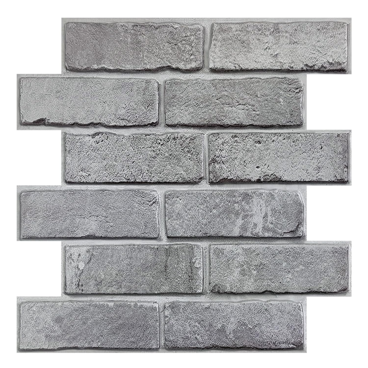 Amazon.com: COMSTICKC 3D Gray Brick Wall Panel, Peel and Stick Brick ...