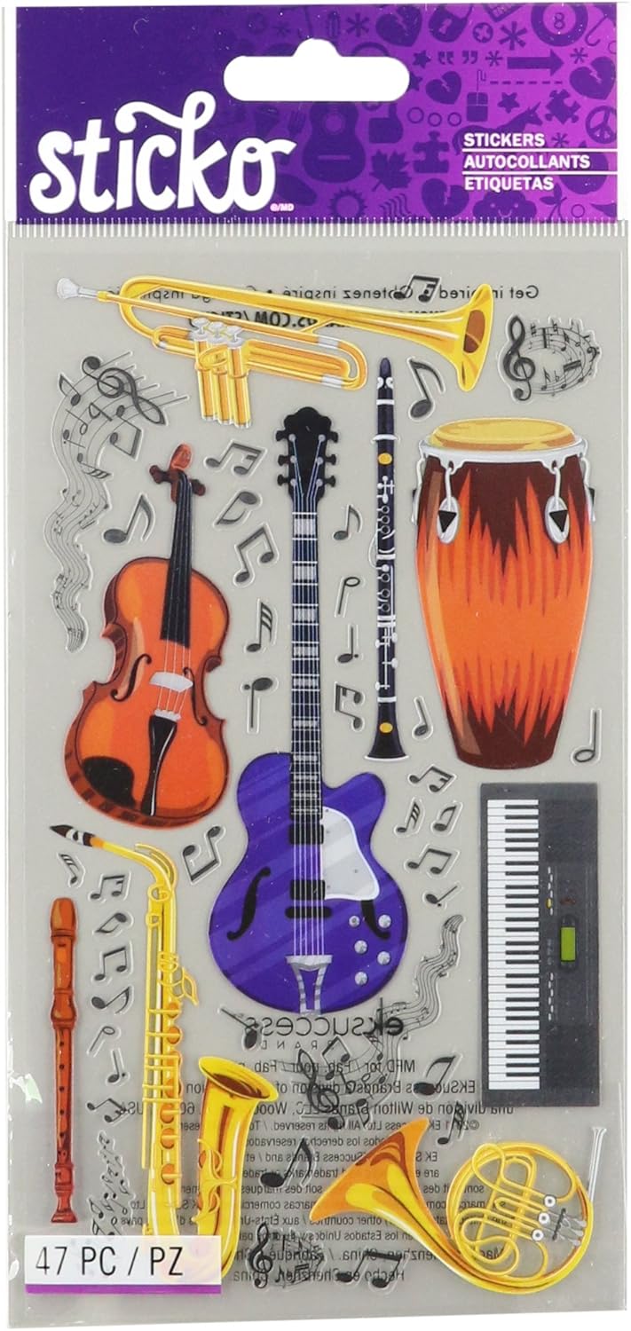 Amazon.com: Sticko Instruments Stickers : Arts, Crafts & Sewing