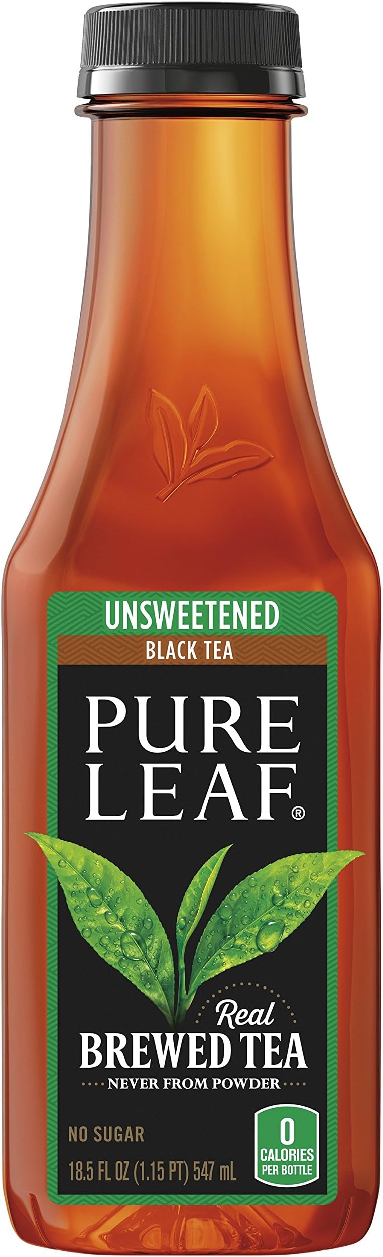 Amazon.com : Pure Leaf Iced Tea, Unsweetened Black Tea, 18.5 oz ...