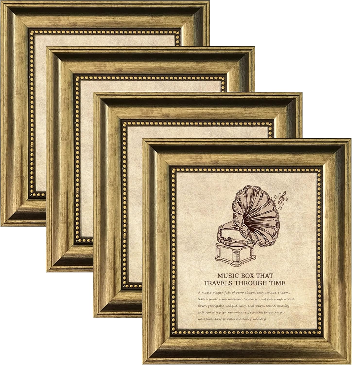 Amazon.com - TKYGU 5x5 Picture Frame with Real Glass, 4 set Ornate ...
