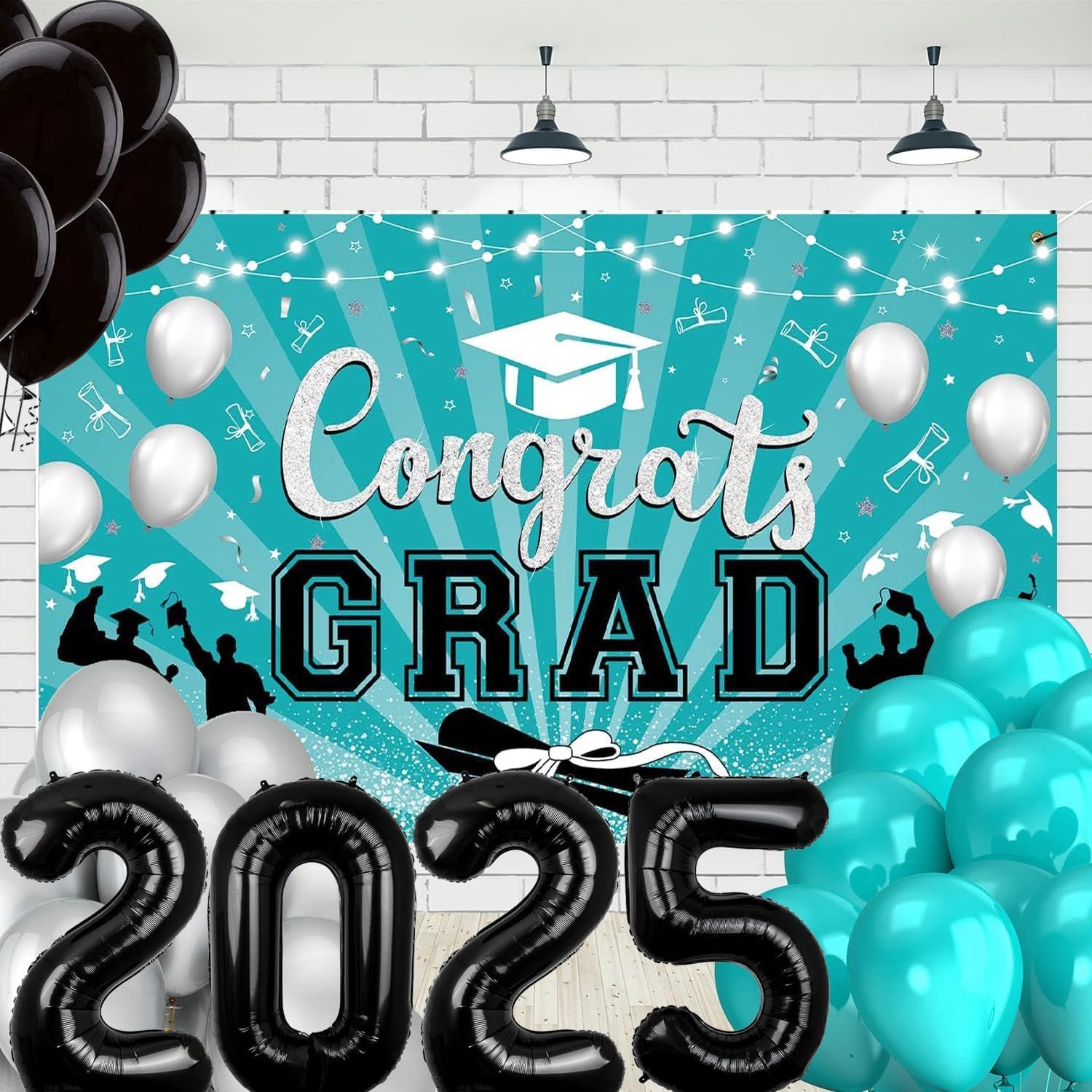Amazon.com: Graduation Party Decorations Teal Turquoise 2025/Turquoise ...