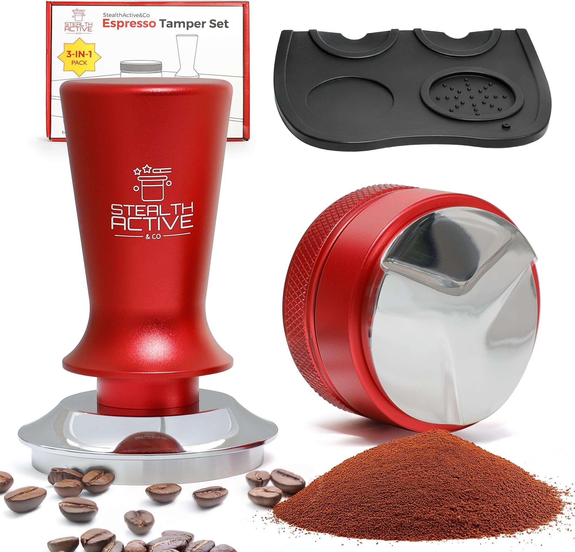 Amazon.com: 51mm Espresso Tamper Set - Spring-loaded Coffee Tamper ...