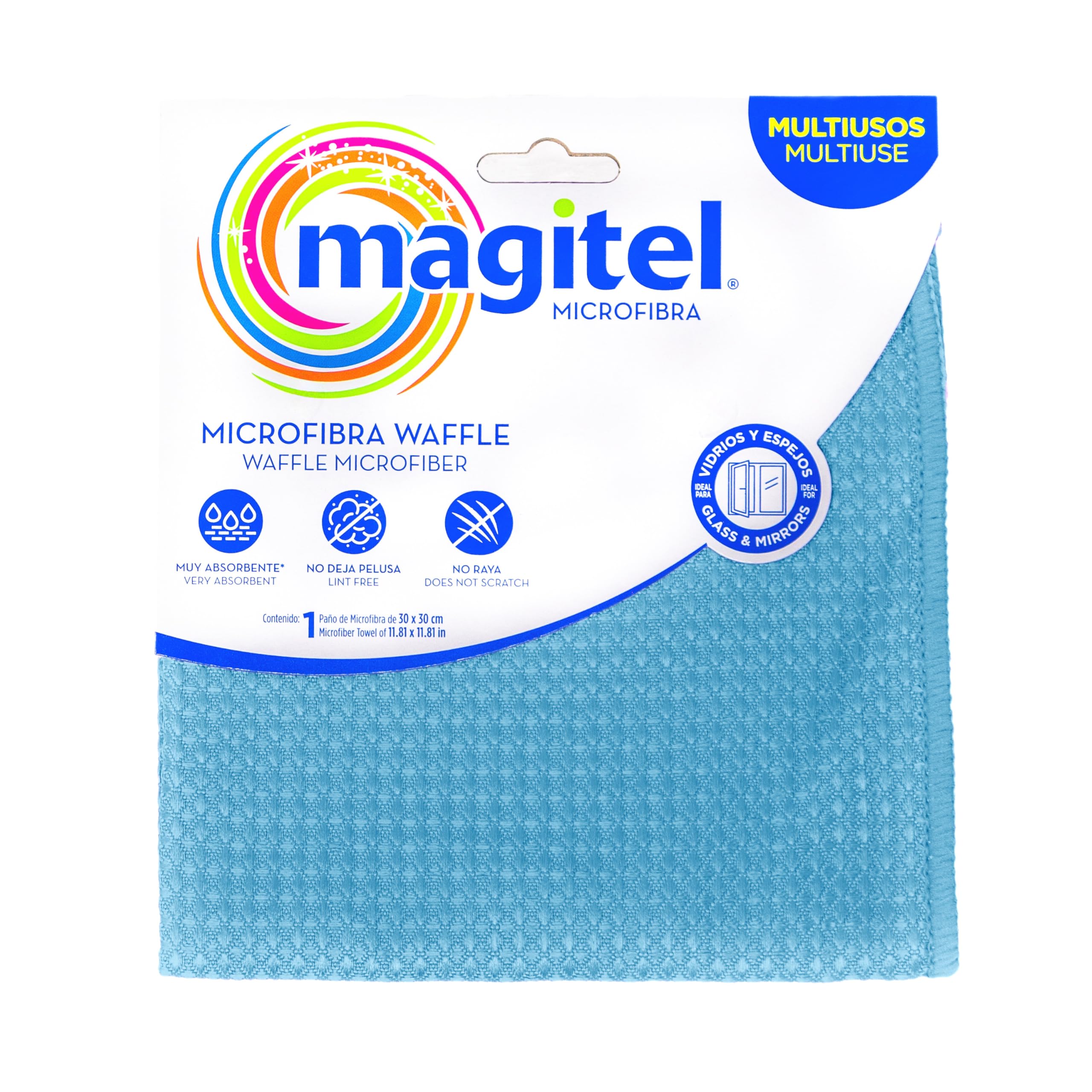 Magitel Paño de Microfibra Waffle Caja con 12 Piezas: Trapo de ...