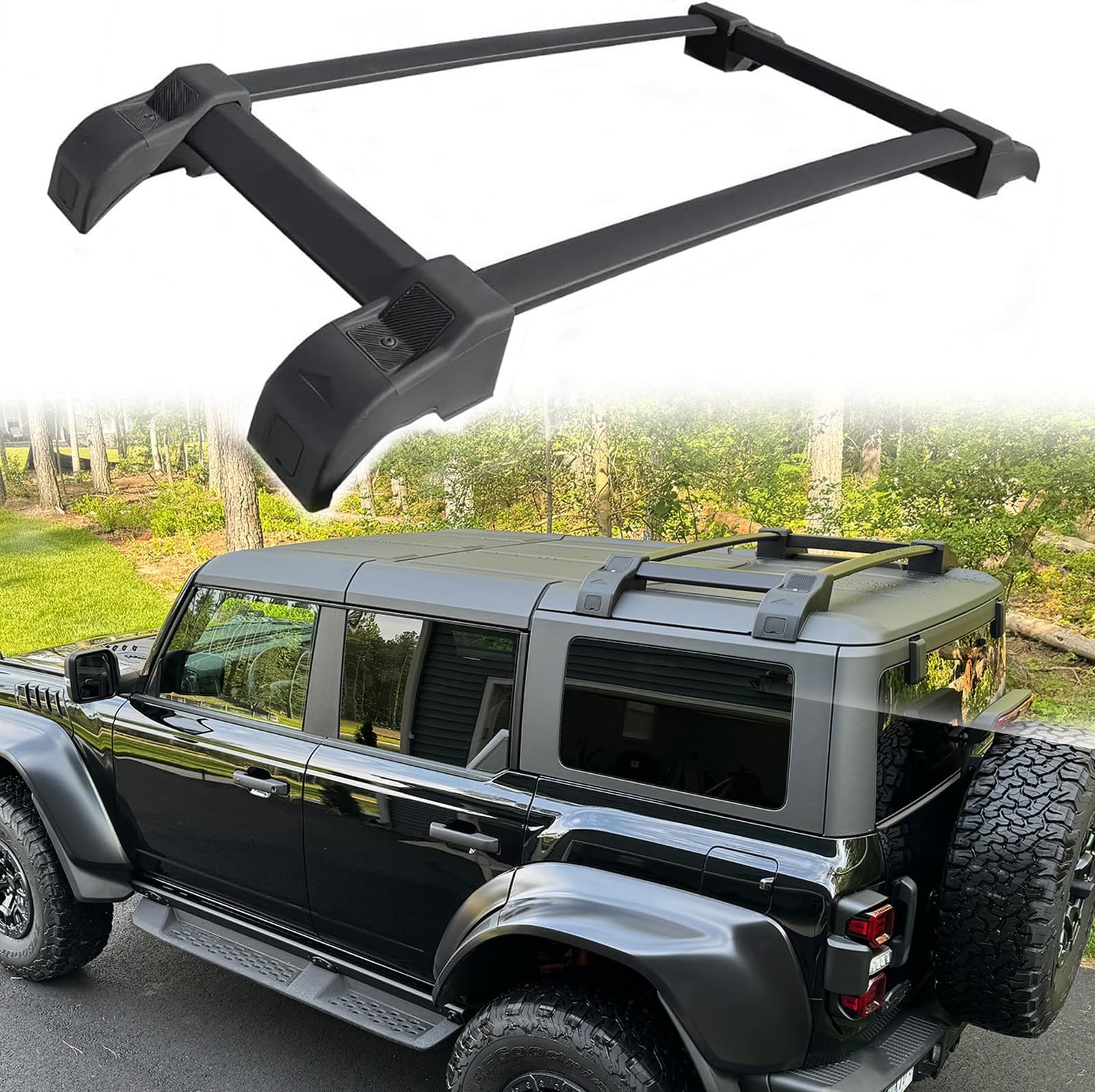 Amazon.com: Broaddict Half Roof Rack Fit for 2021-2024 Ford Bronco 4 ...
