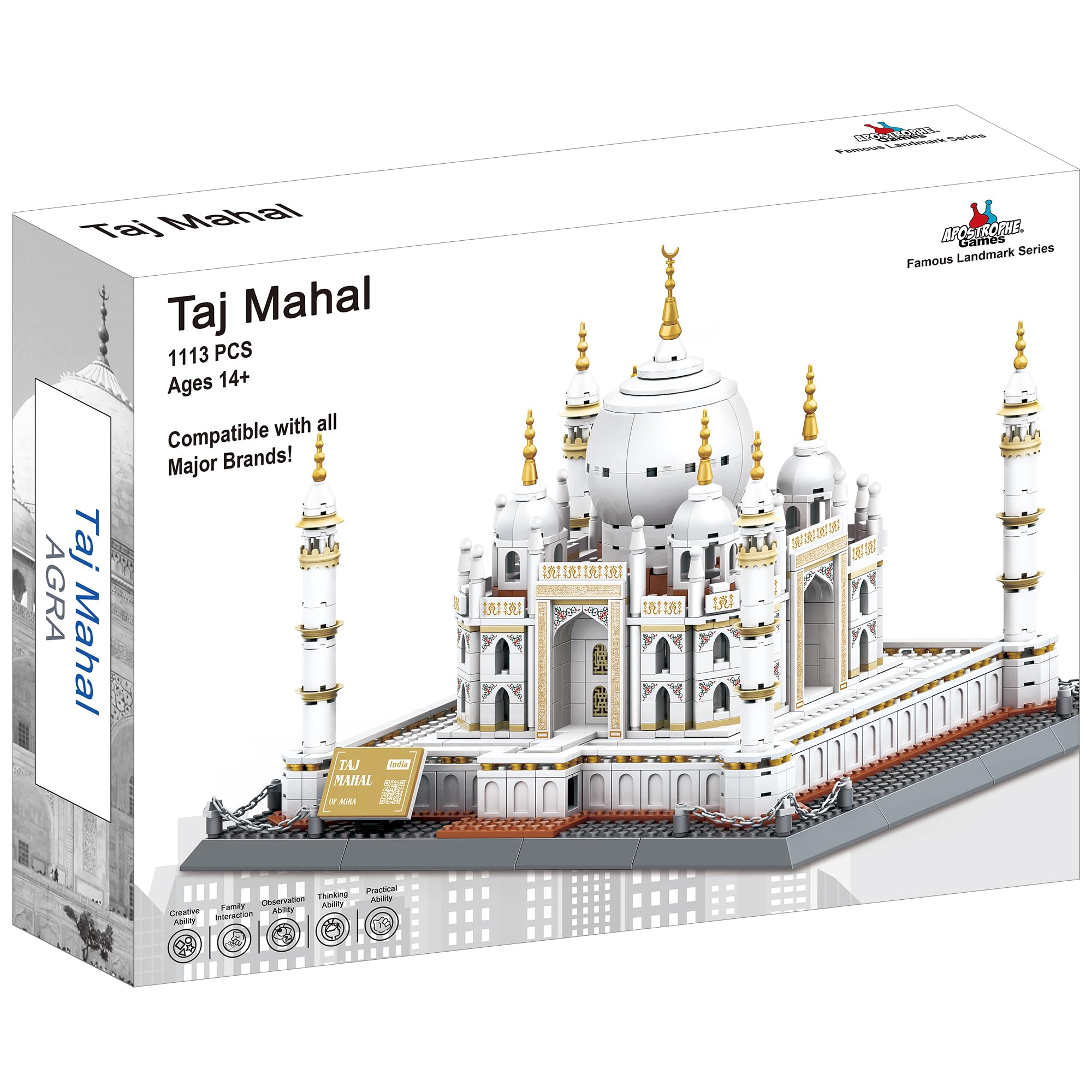 Snapklik.com : Apostrophe Games Taj Mahal Building Block Set