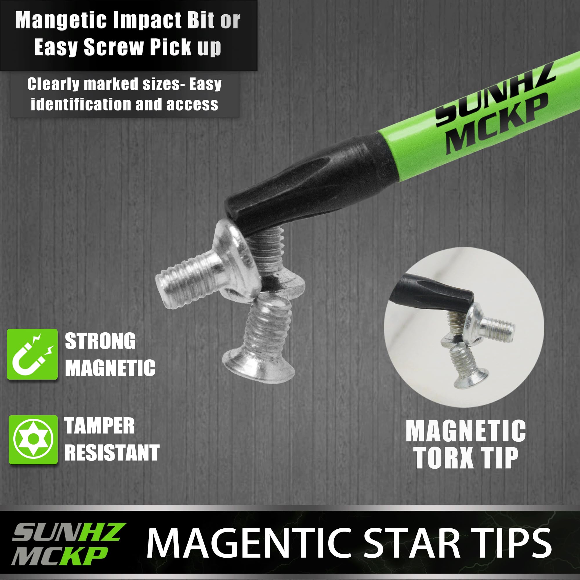 Snapklik.com : SUNHZMCKP T15 Impact Torx Bits Set, 30 Pack Security ...