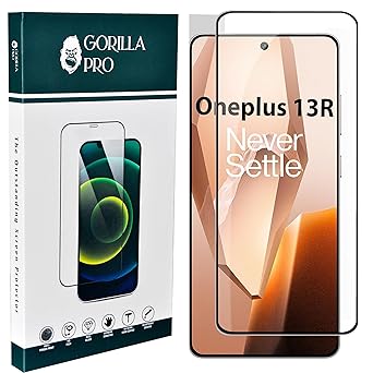 GORILLA PRO Tempered Glass Screen Guard for OnePlus 13R 5G - Edge-To ...