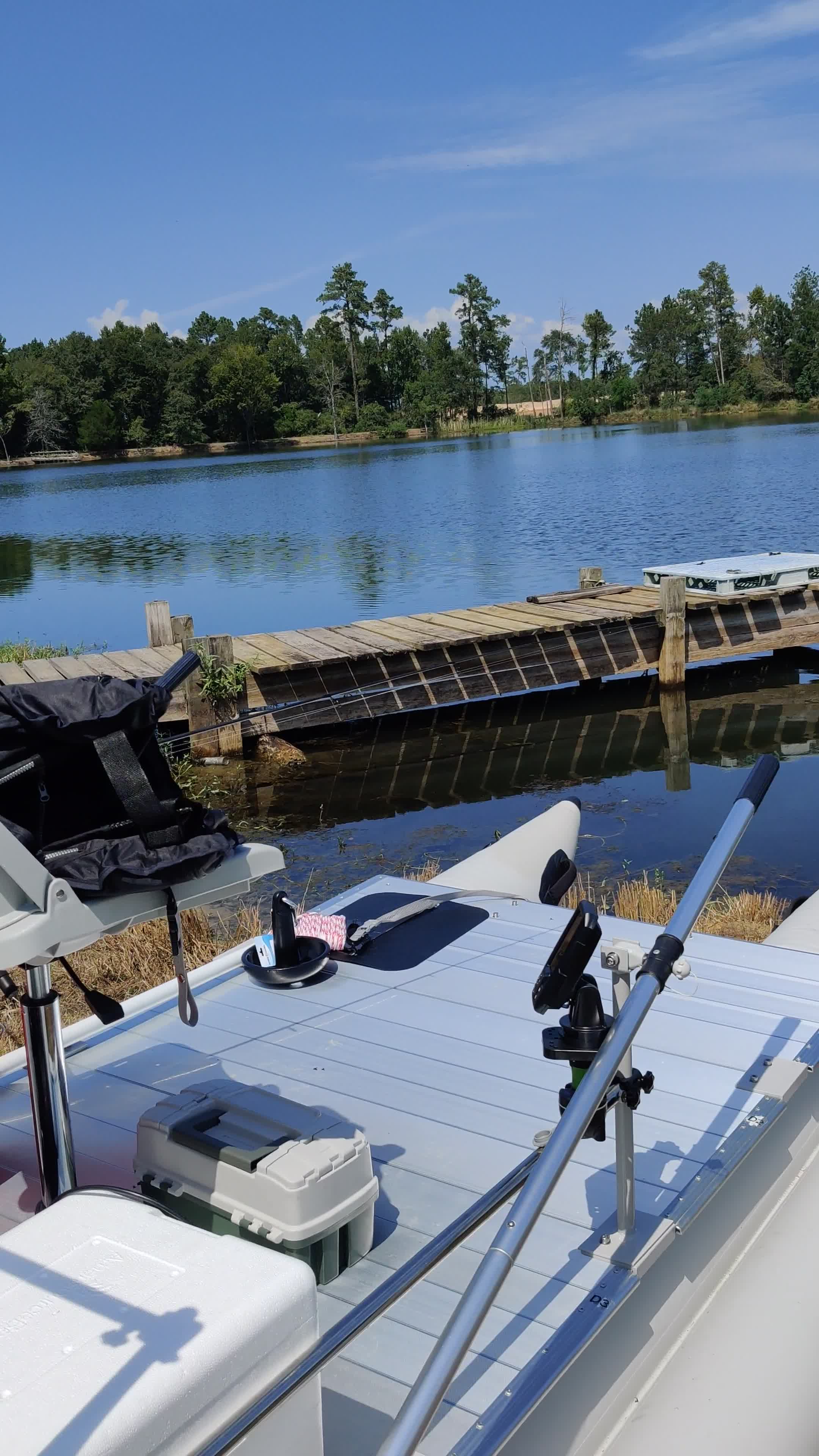 Watch Look around on the completed Aquos 12 foot pontoon. on Amazon Live