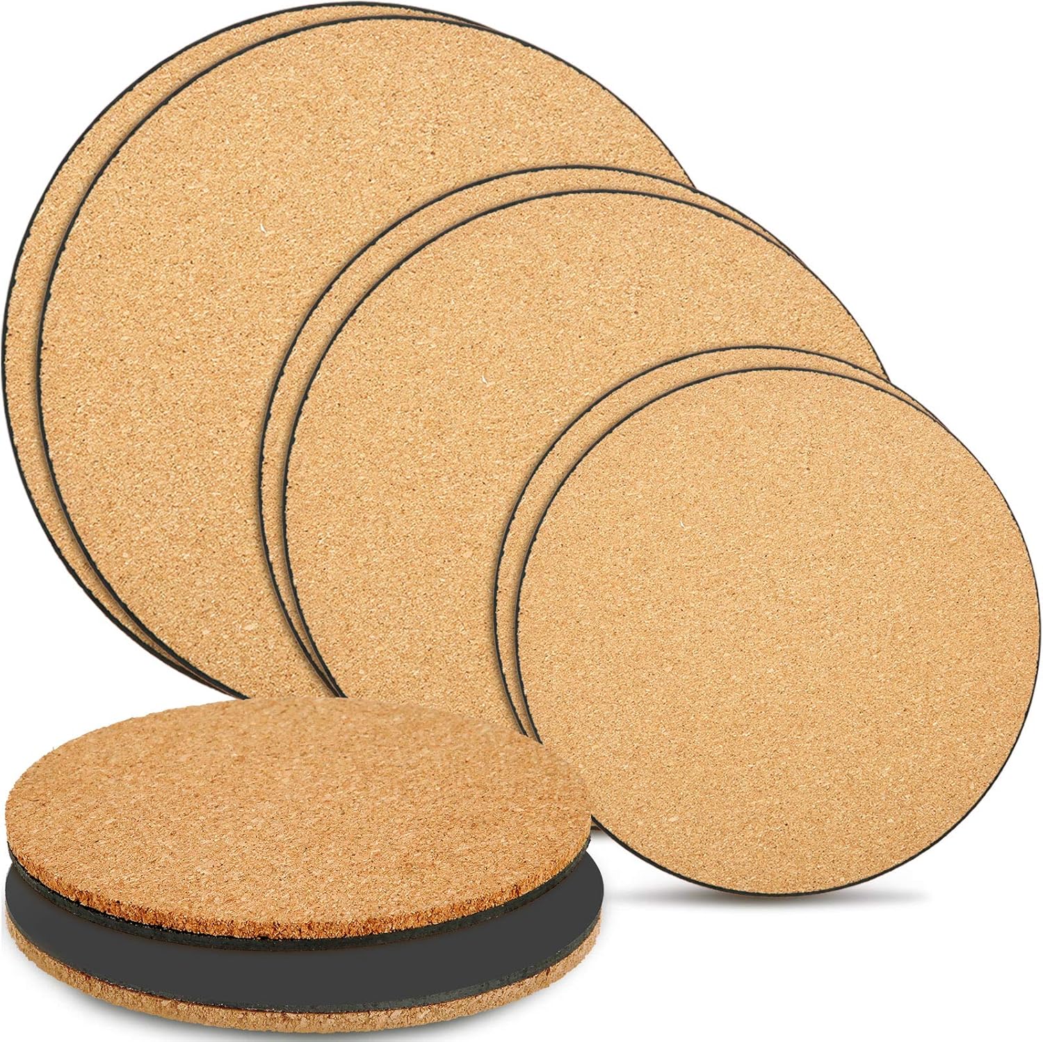 Amazon.com: 6 Pieces 6/8/10 Inch Cork Plant Pad 3 Sizes Cork Plant Mat ...