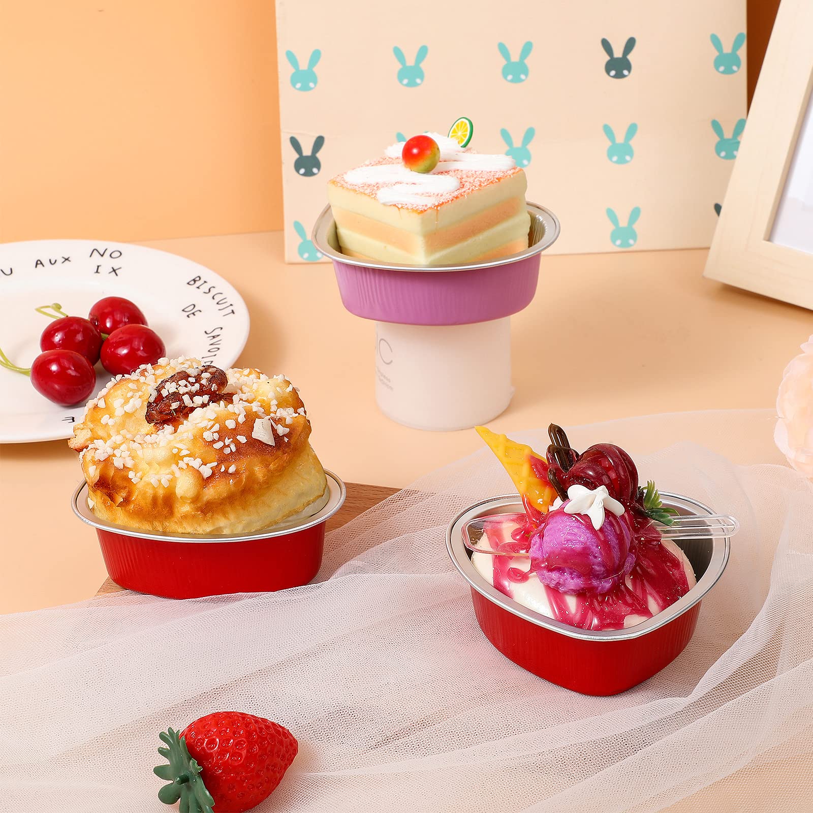 Snapklik.com : Cunhill 30 Sets Heart Shaped Cake Pans