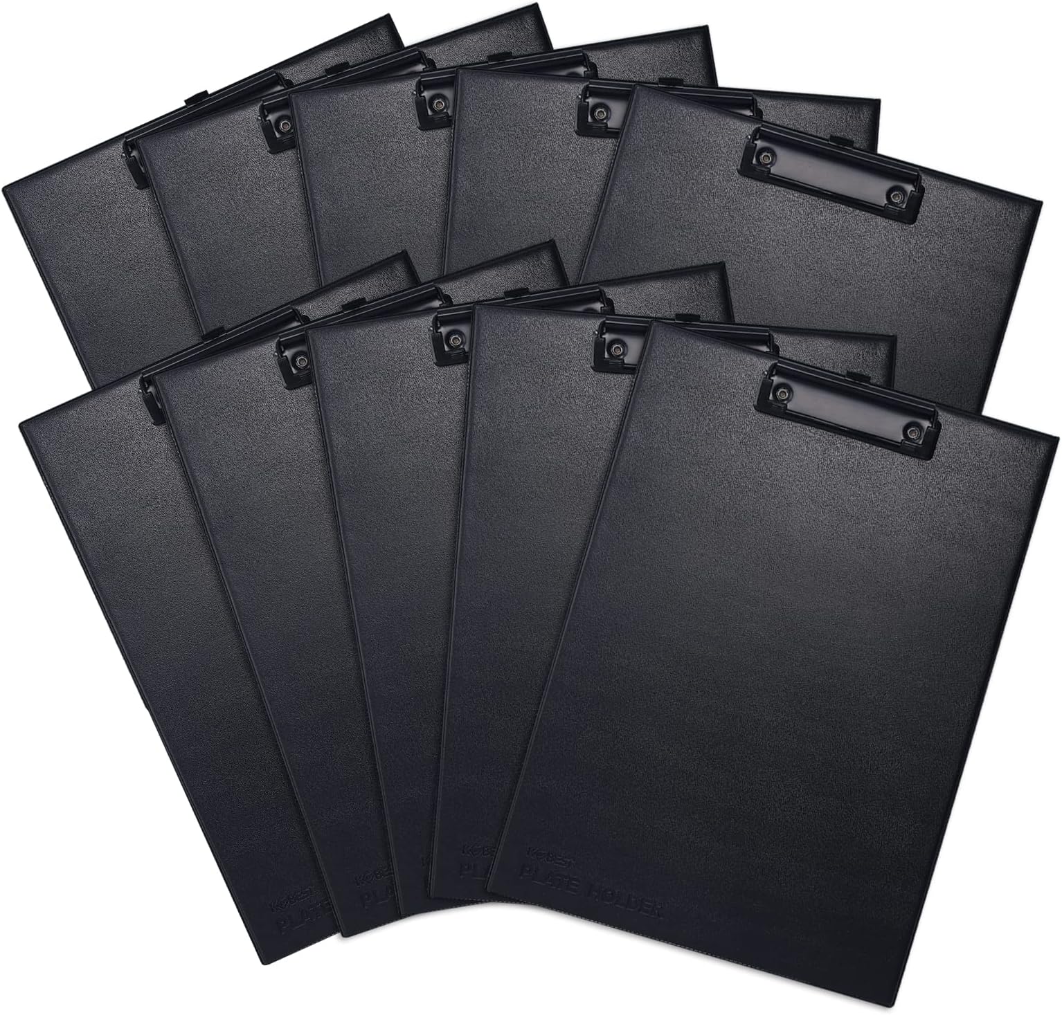 COSHEHKG 10Pcs Clipboard Set A5, PU Writing Board 7'' x 10.2'' with ...