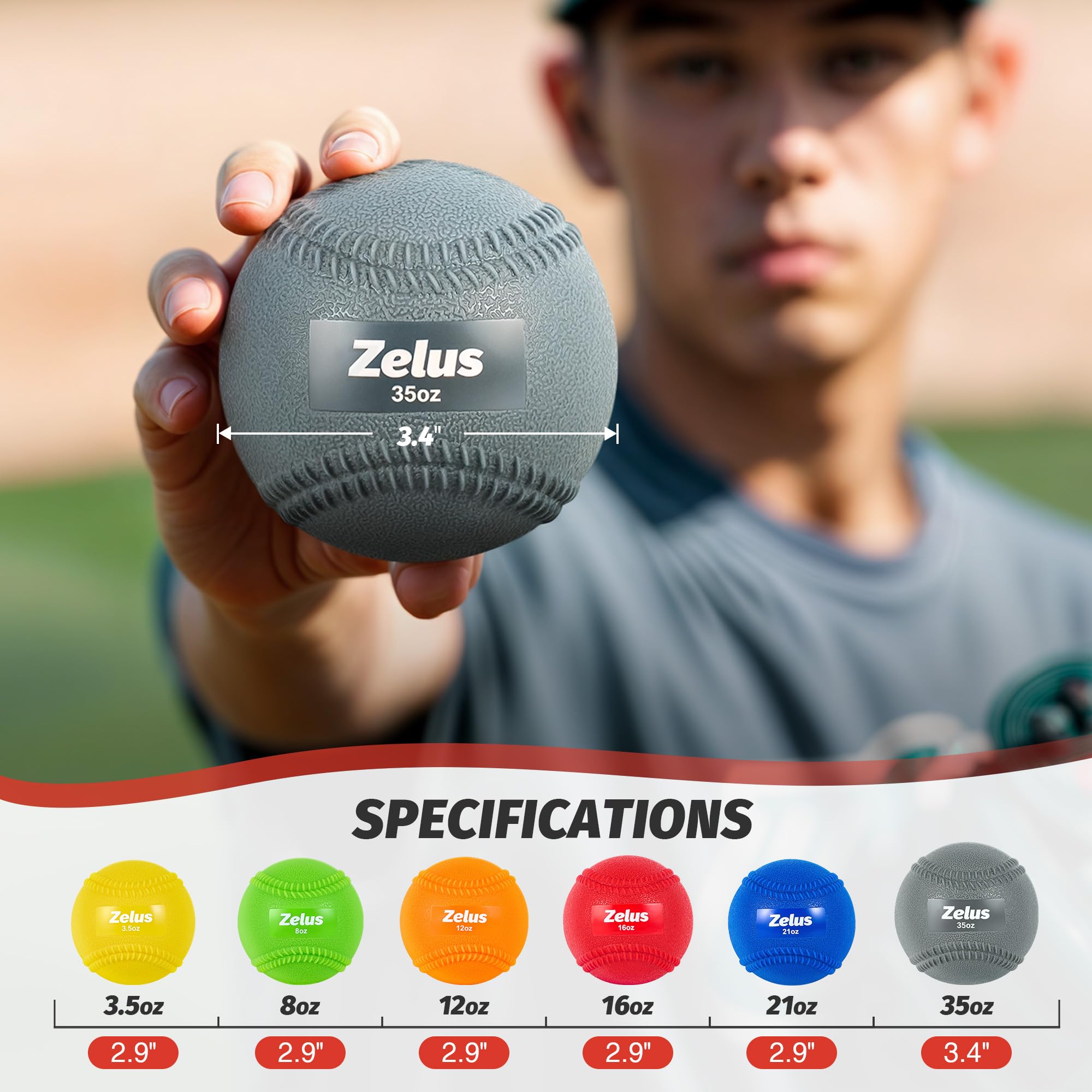 Snapklik.com : ZELUS Weighted Baseball Set