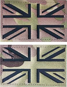 AXEN British Union Jack Patches Reflective IR Tactical Patch, United ...