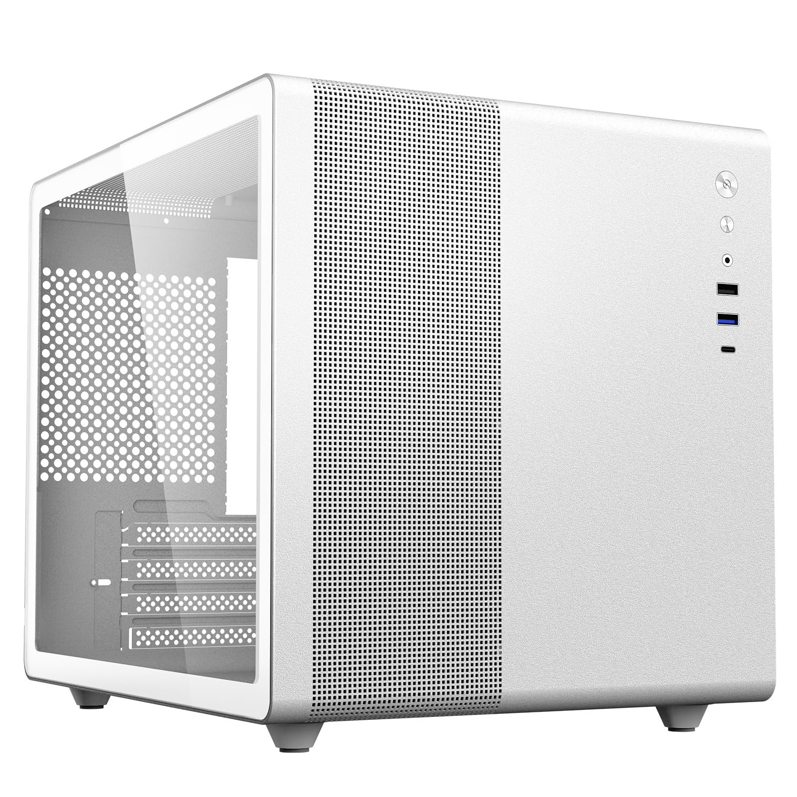 Micro ATX PC Case Gaming Computer Case with Airflow Panel Tempered ...