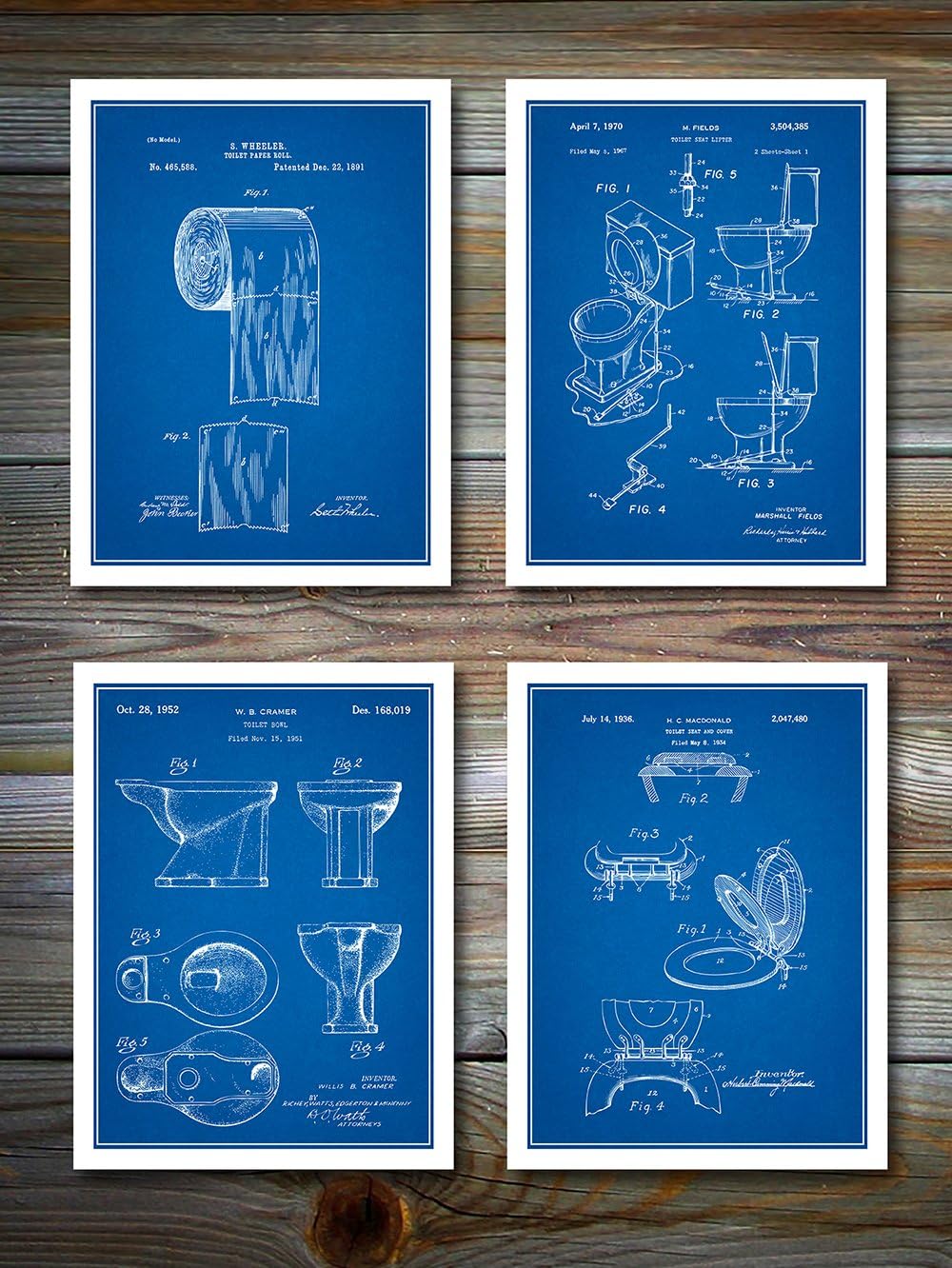 Amazon Studio 21 Graphix Bathroom Patent Prints Set Of 4 amazon-studio-21-graphix-bathroom-patent-prints-set-of-4