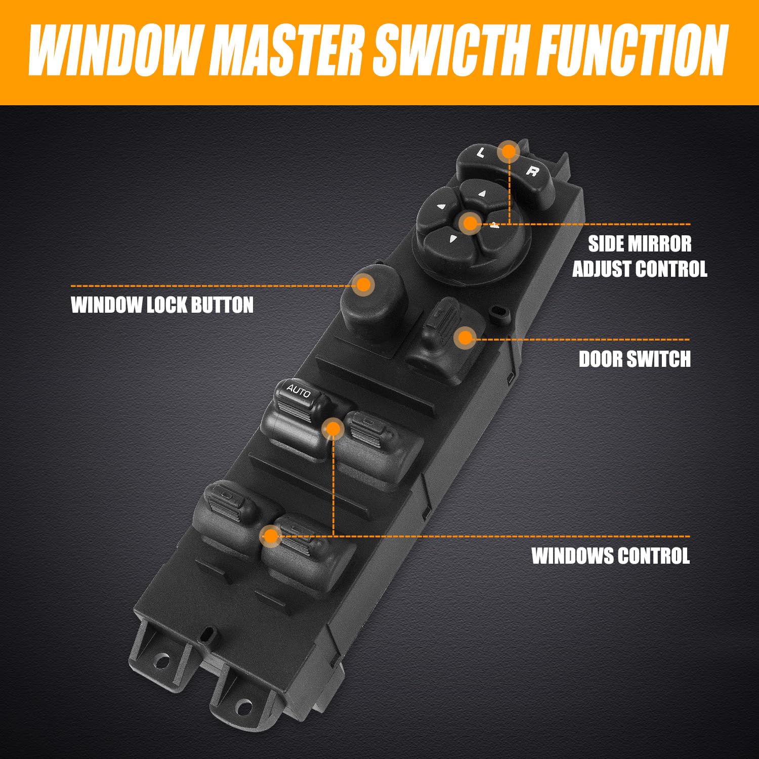 Snapklik.com : Master Power Window Switch & Bezel Kit For 20022010 ...