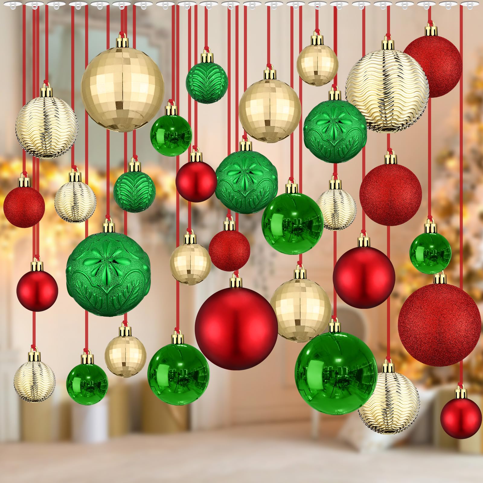 Amazon.com: Relaxgiant 36 Pcs Christmas Hanging Balls Ornaments for ...