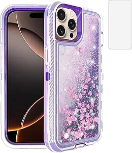 Amazon.com: Asuwish Phone Case Compatible with iPhone 16 Pro Max 6.9 inch Screen Protector Bling ...