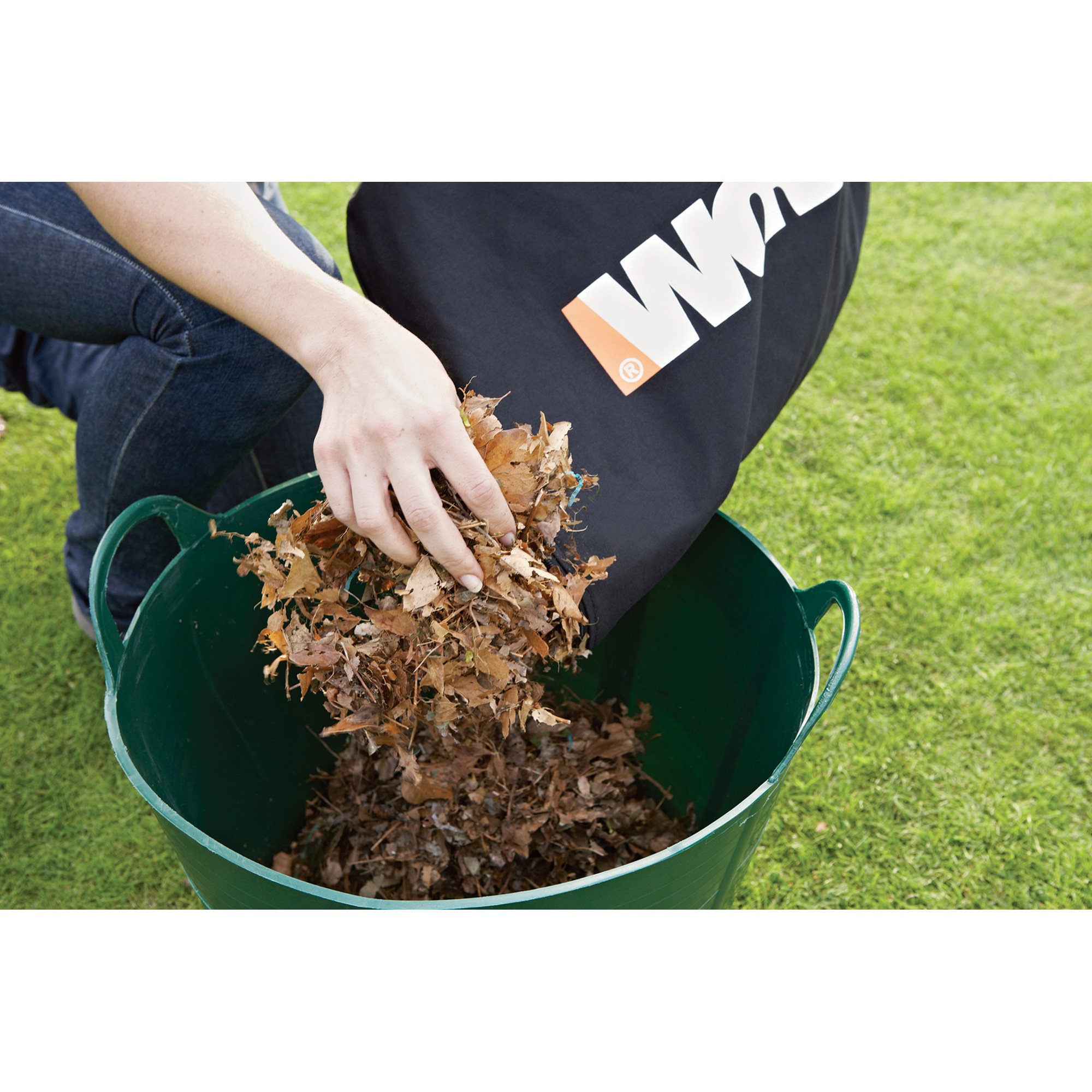 WORX WG505 TRIVAC 12 Amp 3-in-1 Electric Leaf Blower/Leaf Vacuum ...