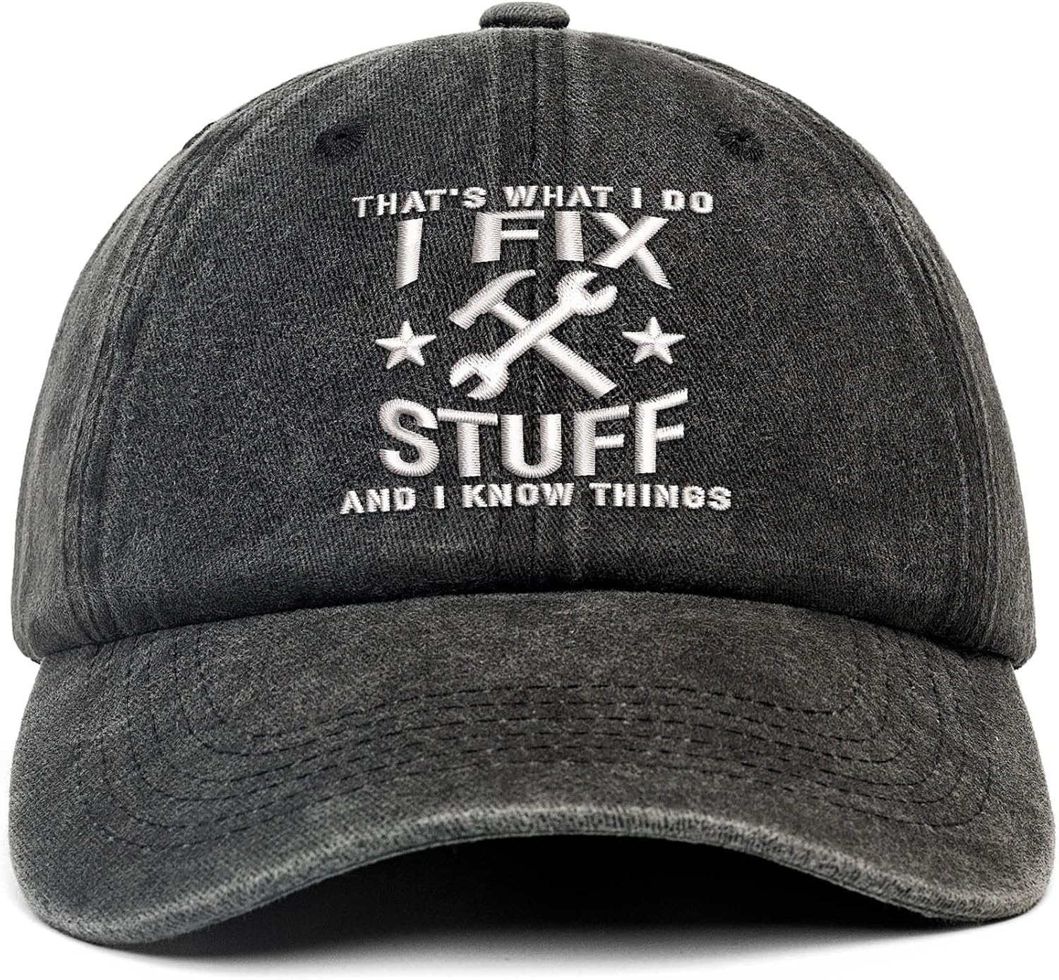 DiYYOPIN Embroidered That's What I Do I Fix Stuff and I Know Things hat ...