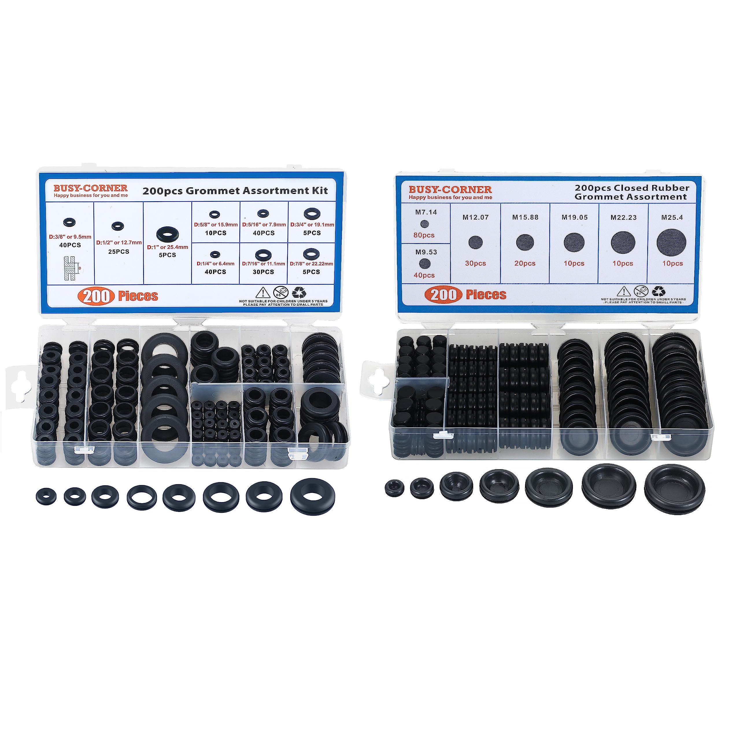 Amazon.com: BUSY-CORNER Rubber Grommet Assortment for Wire Electrical ...