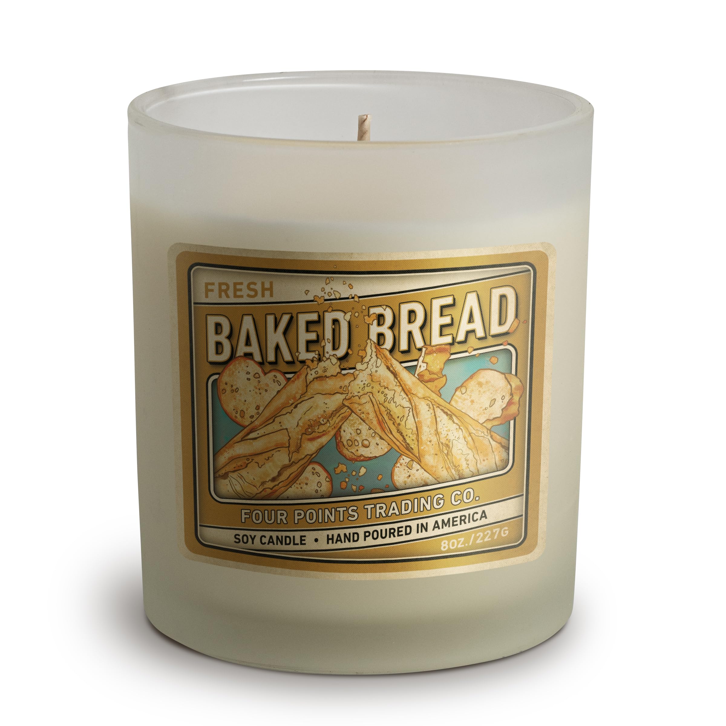Amazon.com: Fresh Baked Bread Scented Candle, 8 Oz. Handcrafted Soy Wax ...