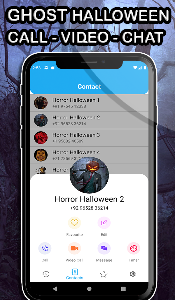 Fake Call From Horror Halloween - Live voice & Video horror halloween ...