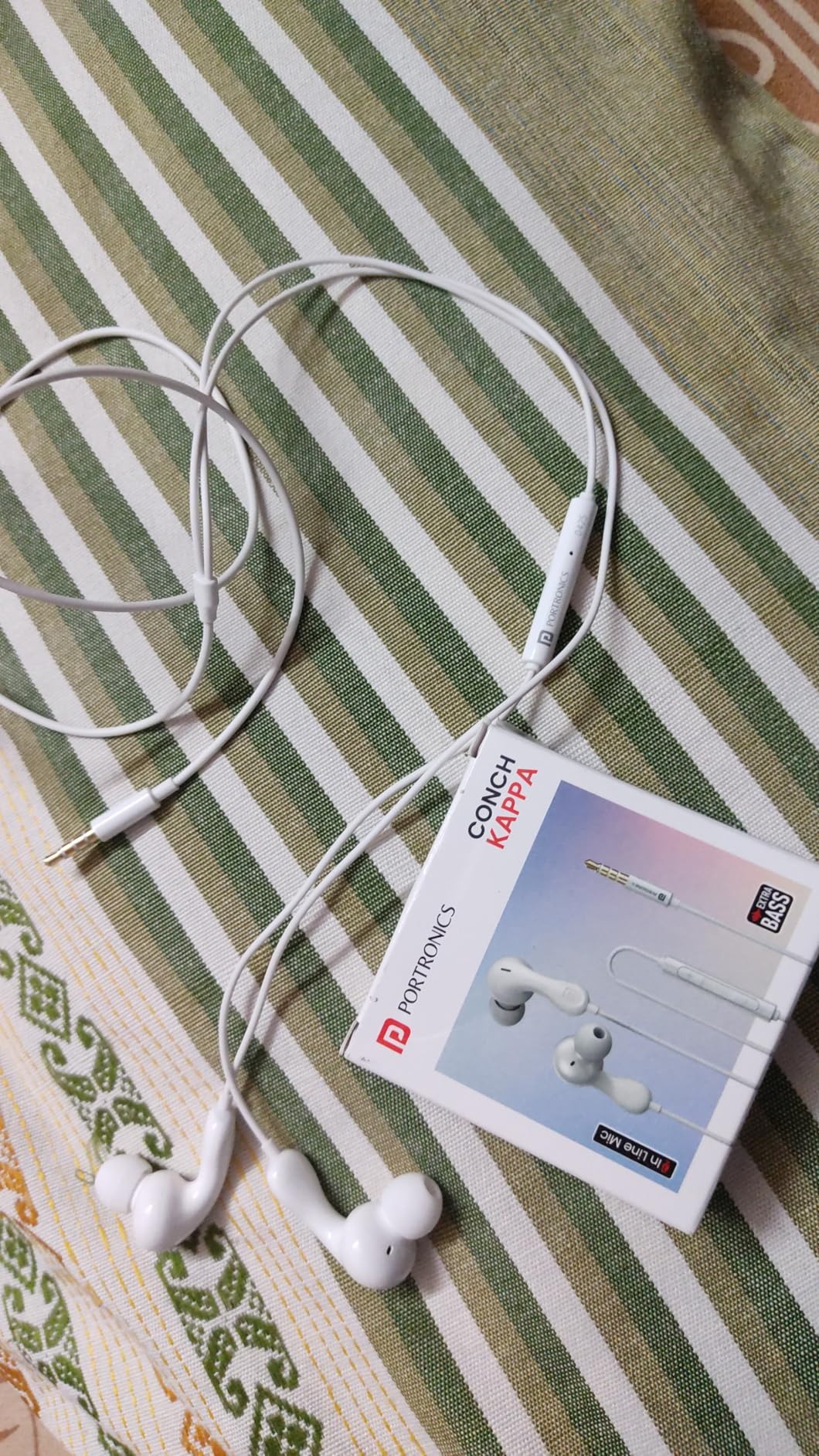 Portronics Conch Kappa in Ear 3.5mm Wired Earphones with in Line HD Mic ...