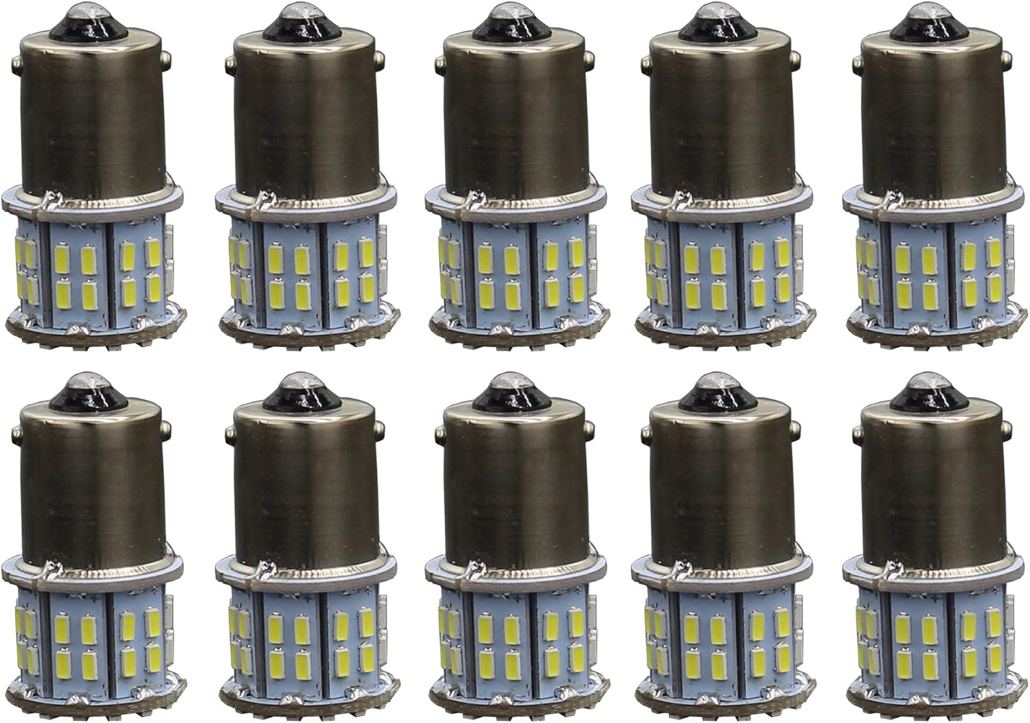 Amazon.com: 10-Pack Super Bright 1156 1141 1003 50-SMD White LED Bulbs For Car Rear Turn Signal ...