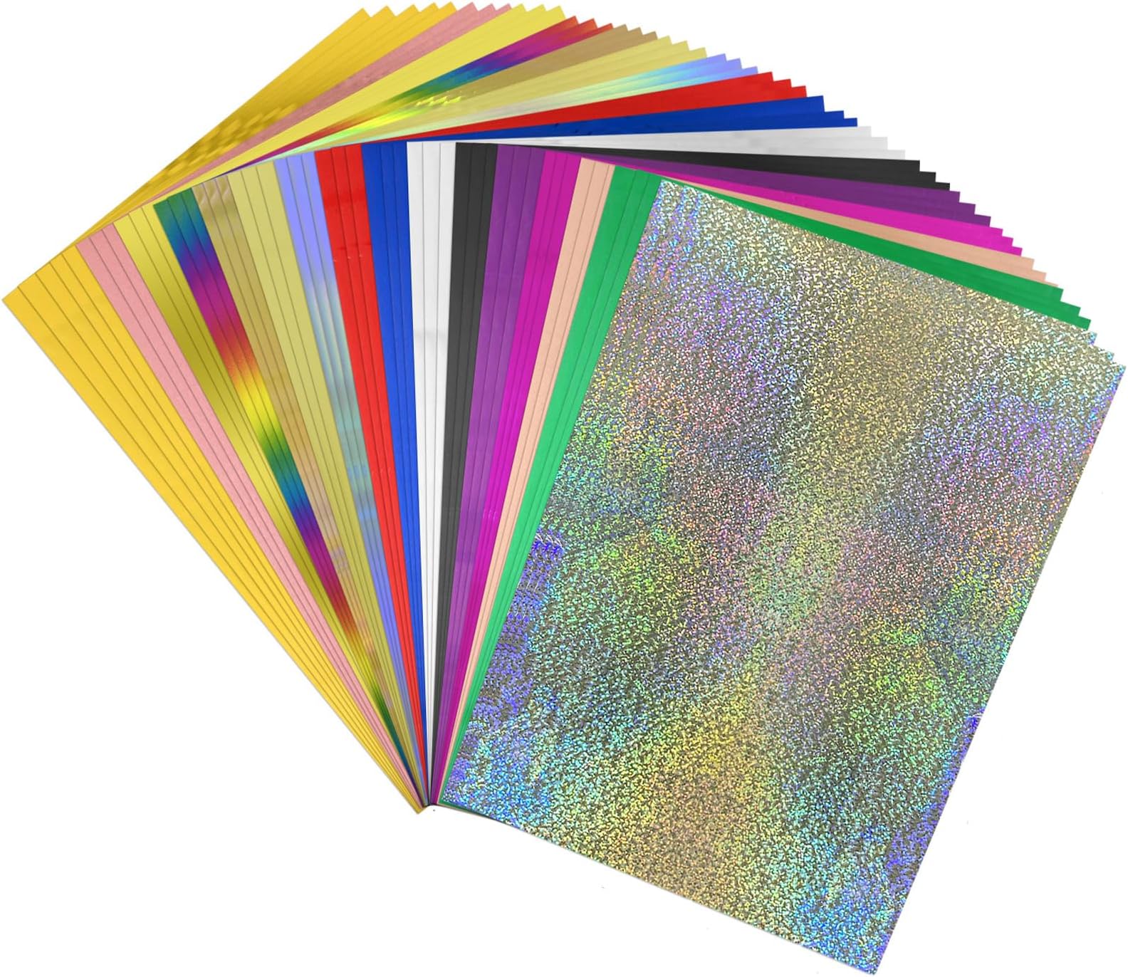 50Sheets Reactive Foil Transfer Foil Paper 7.9x11.4inch A4 Hot Foil ...