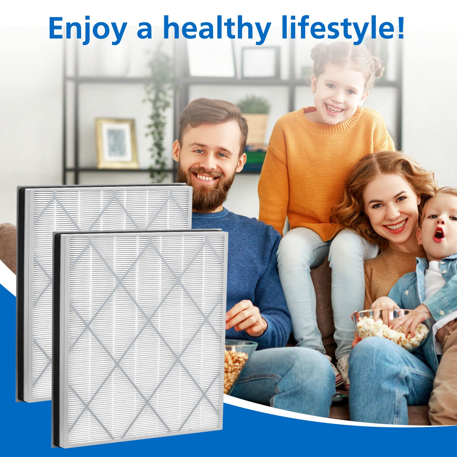 Shark HE401 HEPA Replacement Filter Compatible with Shark 4 Fan Air ...