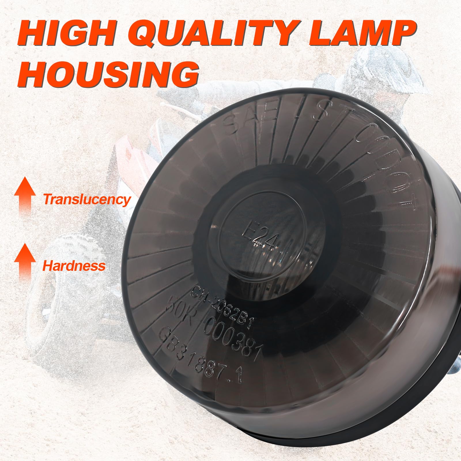 Snapklik.com : LENJIEMT Motorcycle LED Tail Light Round Brake Light ...