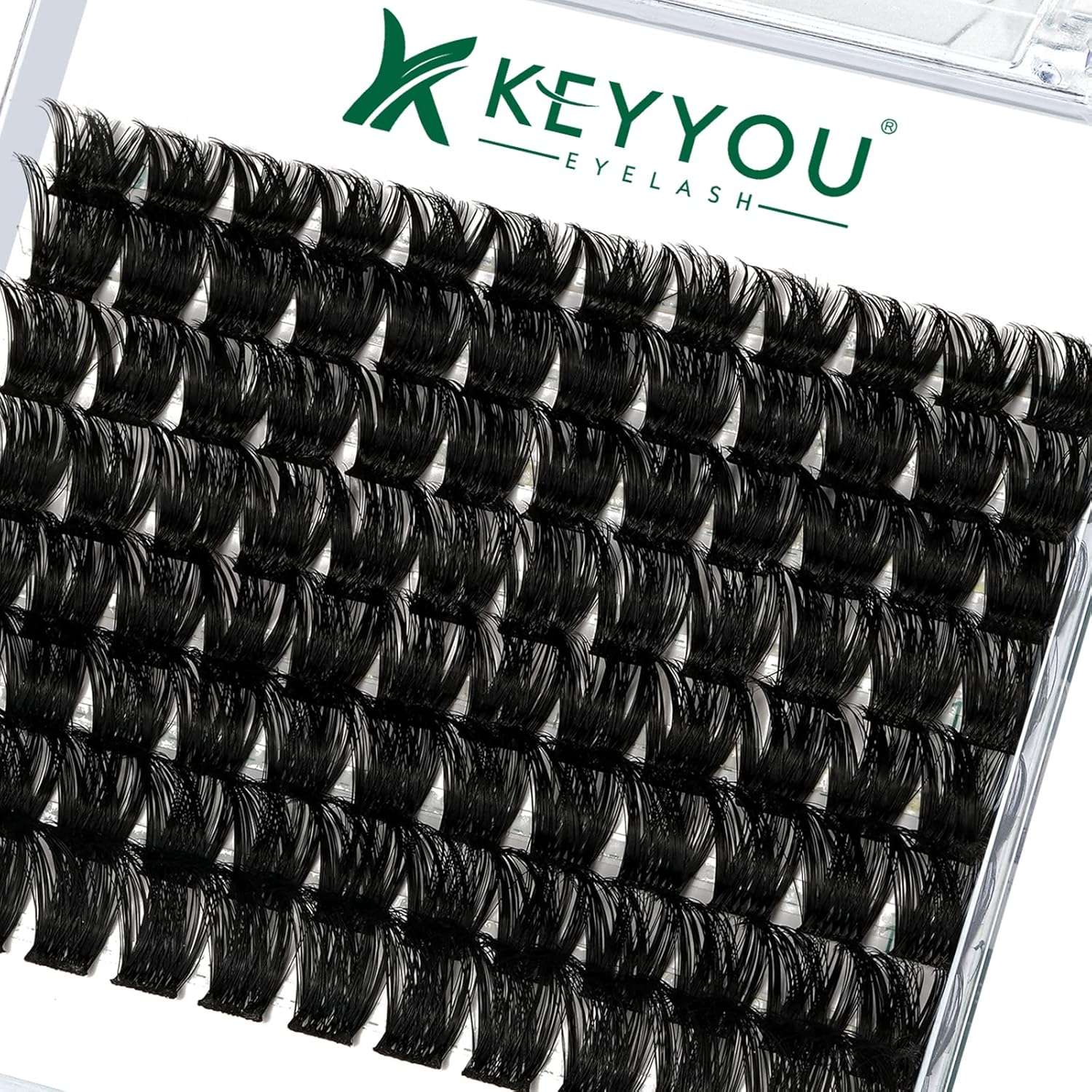 Lash Clusters 96pcs Individual Lashes D Curl 8-16MIX Eyelash Clusters KEYYOU Volume Wispy Lash ...